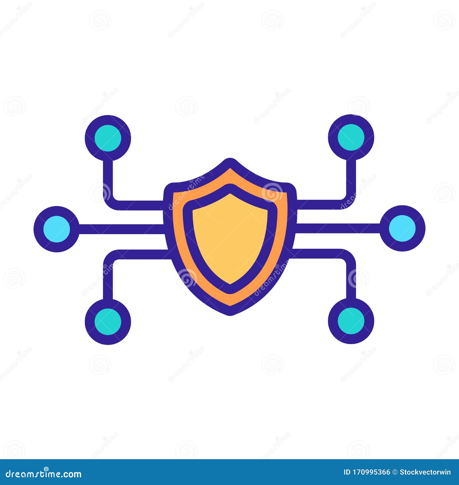 Computer Virus Icon Vector. Isolated Contour Symbol Illustration Stock ...