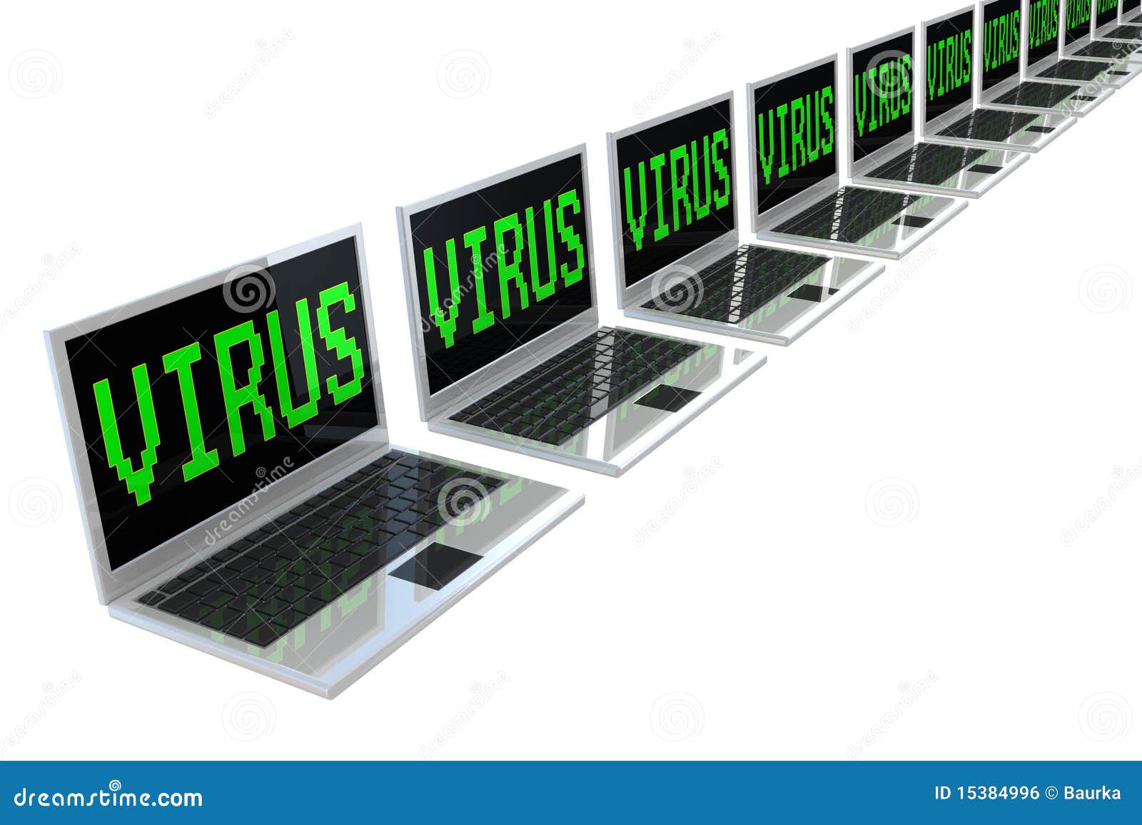 Computer virus infection stock illustration. Illustration of widescreen ...