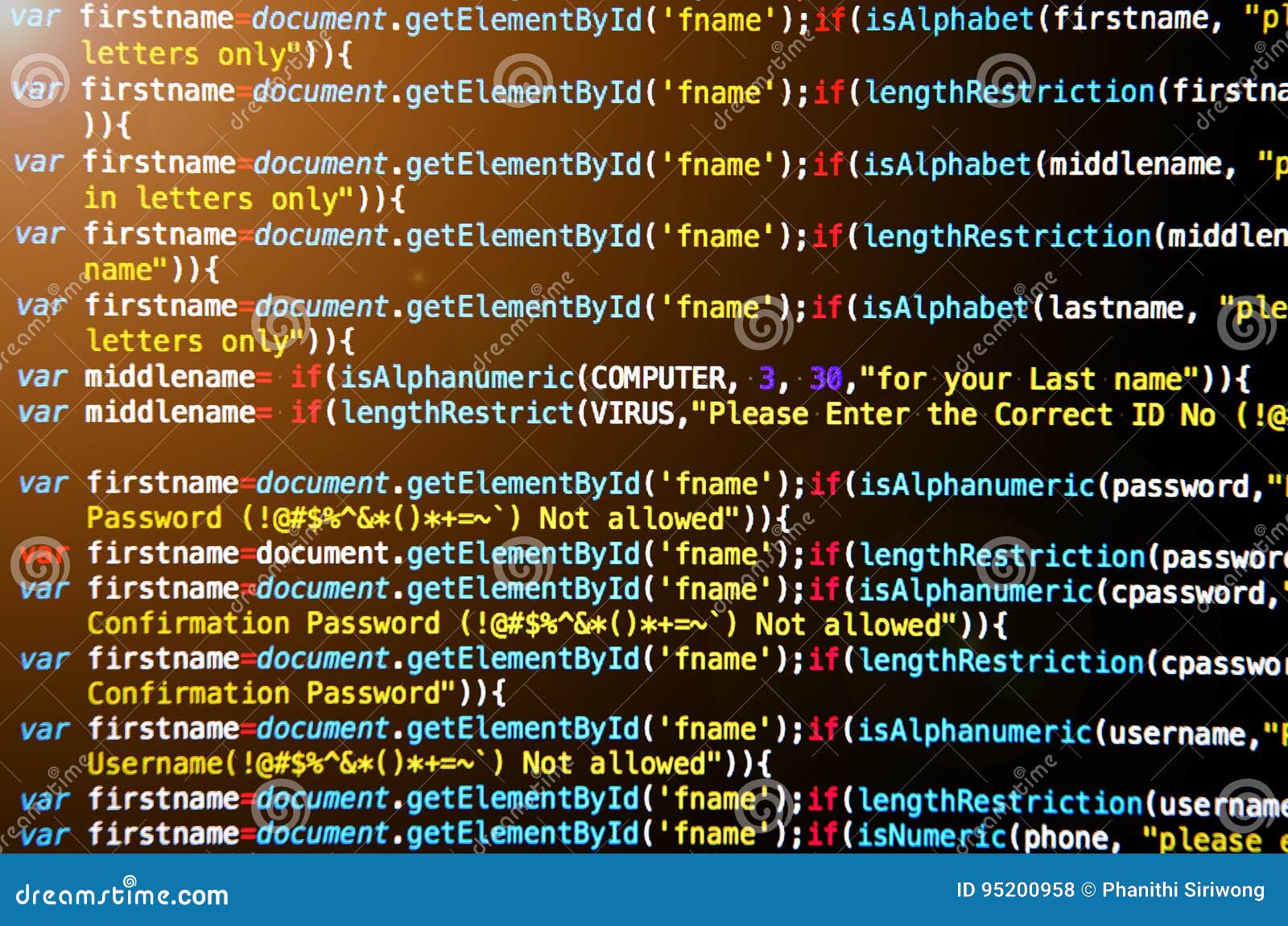 Computer Virus Code Example
