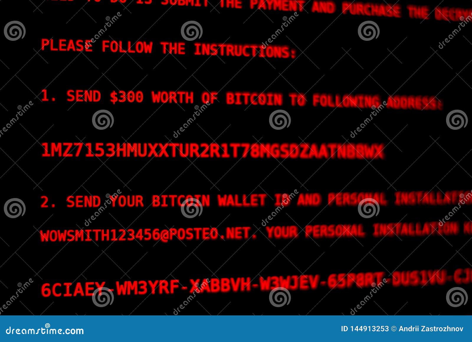 Computer virus Petya.a stock image. Image of binary - 144913253
