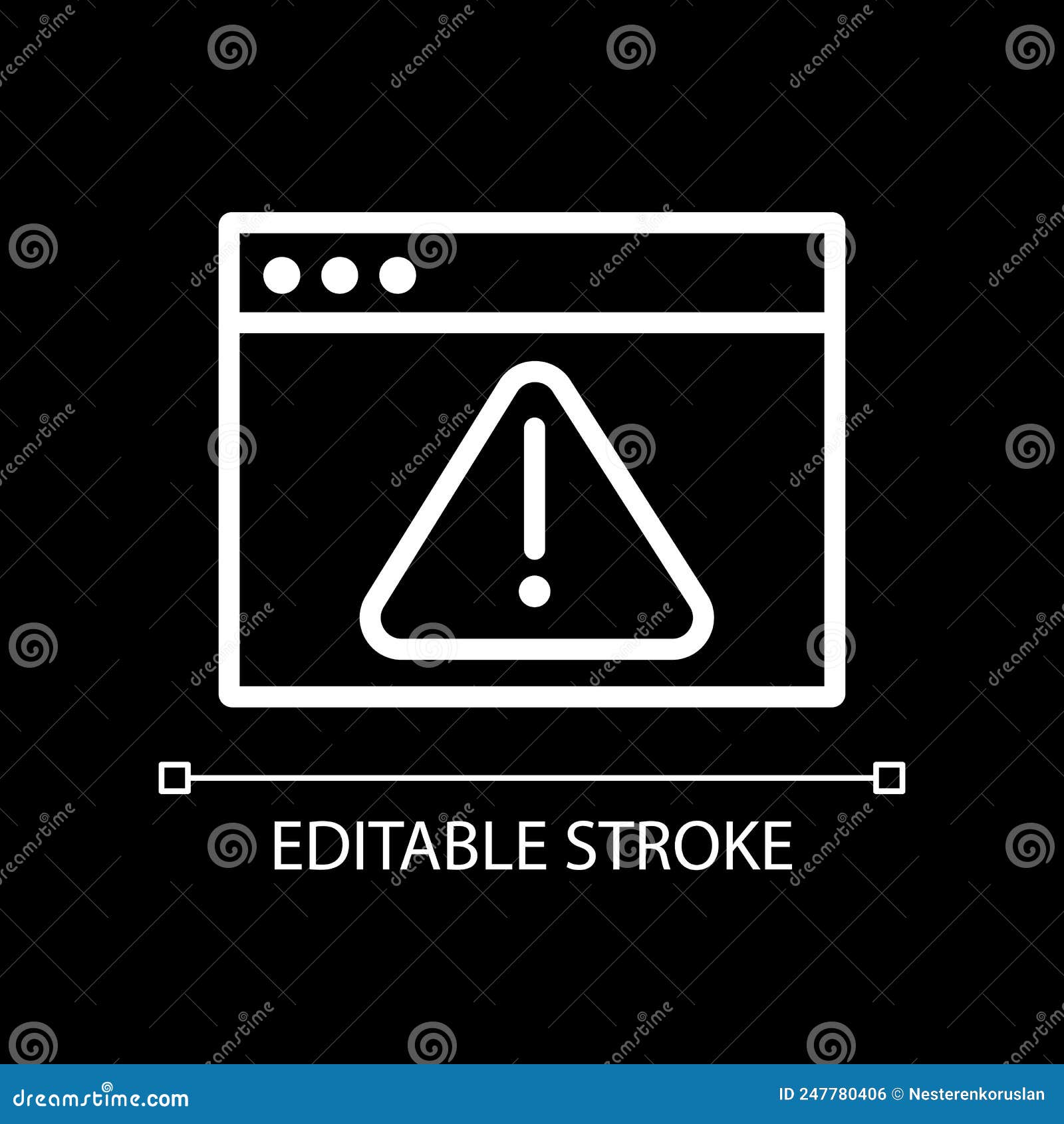 Computer Virus Pixel Perfect White Linear Icon for Dark Theme Stock ...