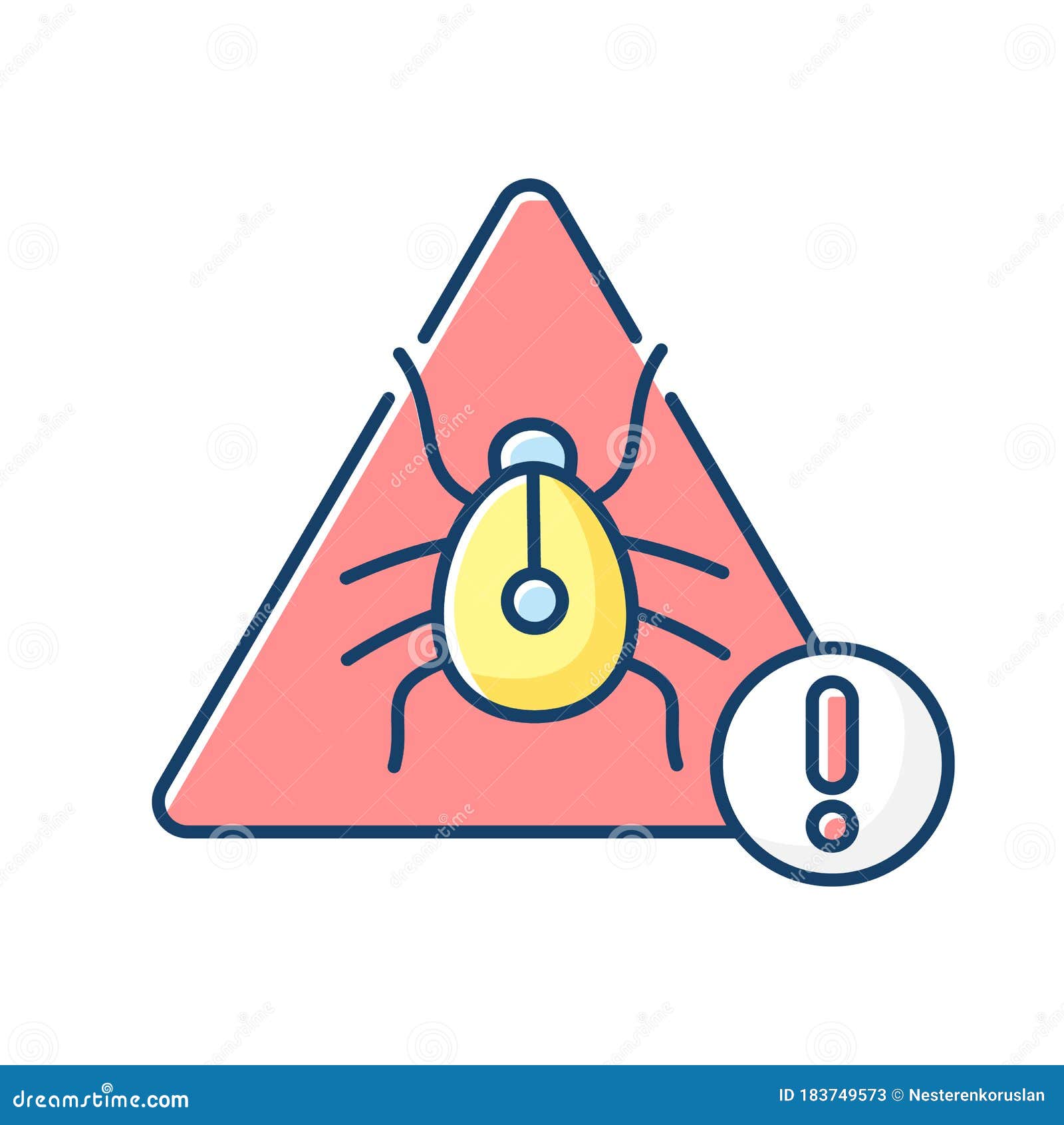 Computer Virus RGB Color Icon Stock Vector - Illustration of antivirus ...