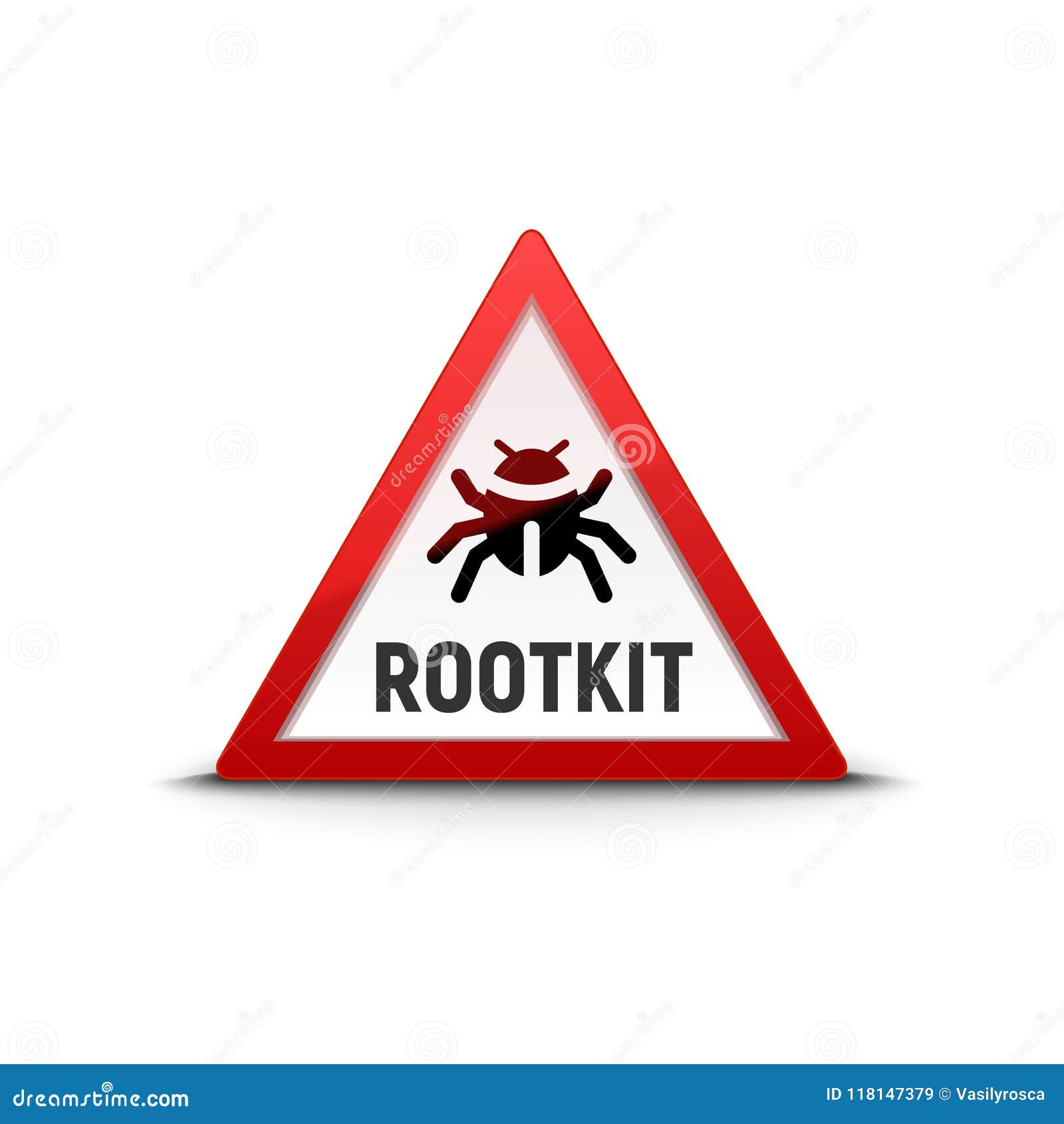 Computer Virus Rootkit Sign Warning Trojan. Security Internet Virus ...