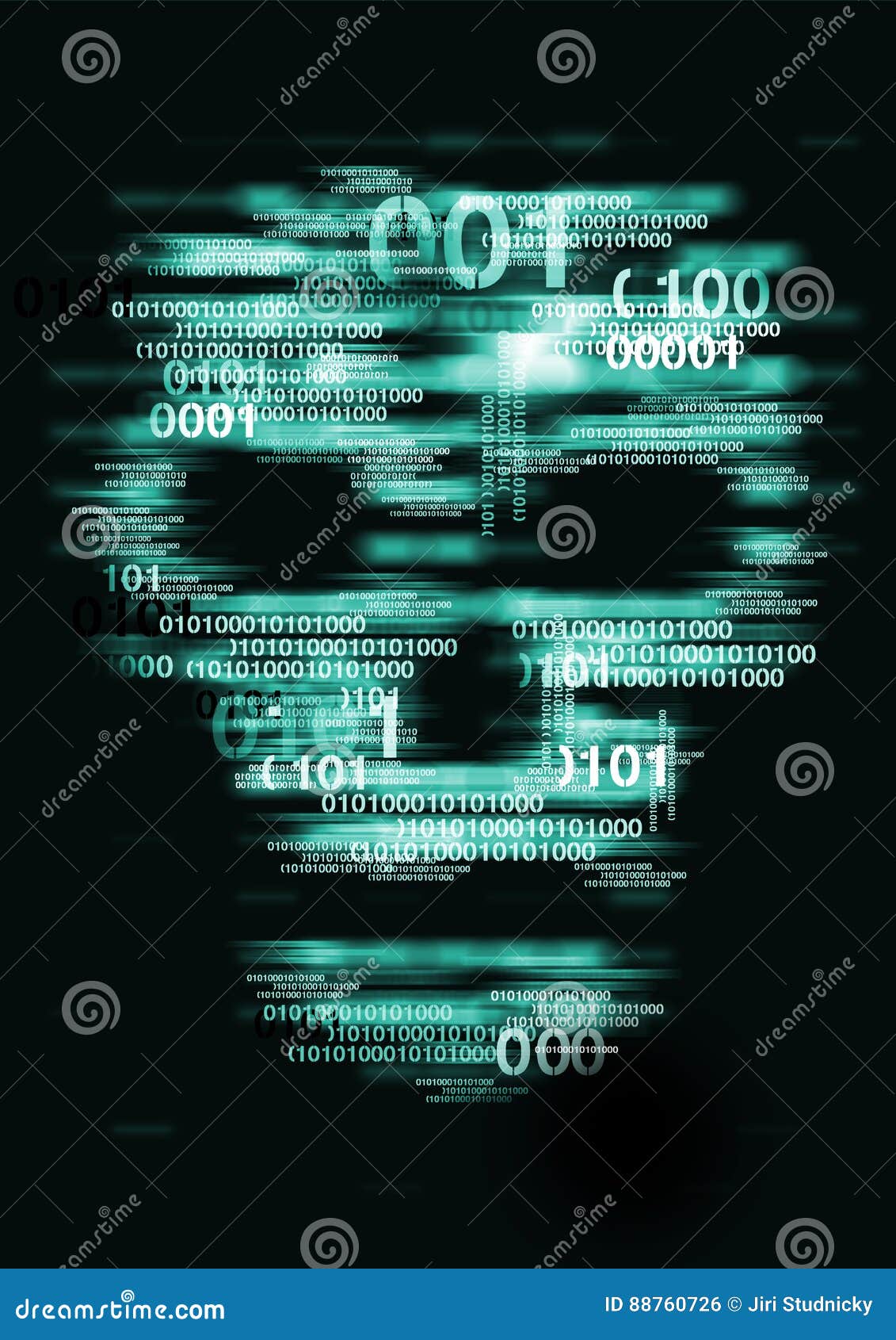 Computer Virus Skull Danger Concept. Stock Photography | CartoonDealer ...