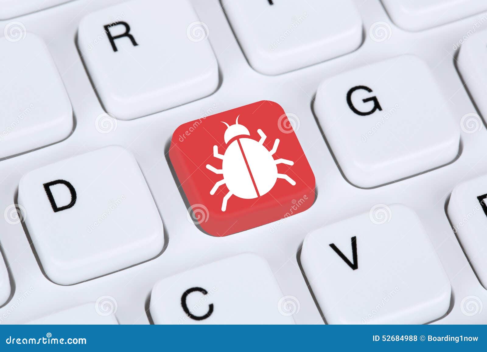 Computer Virus or Trojan Network Security on the Internet Stock Photo ...