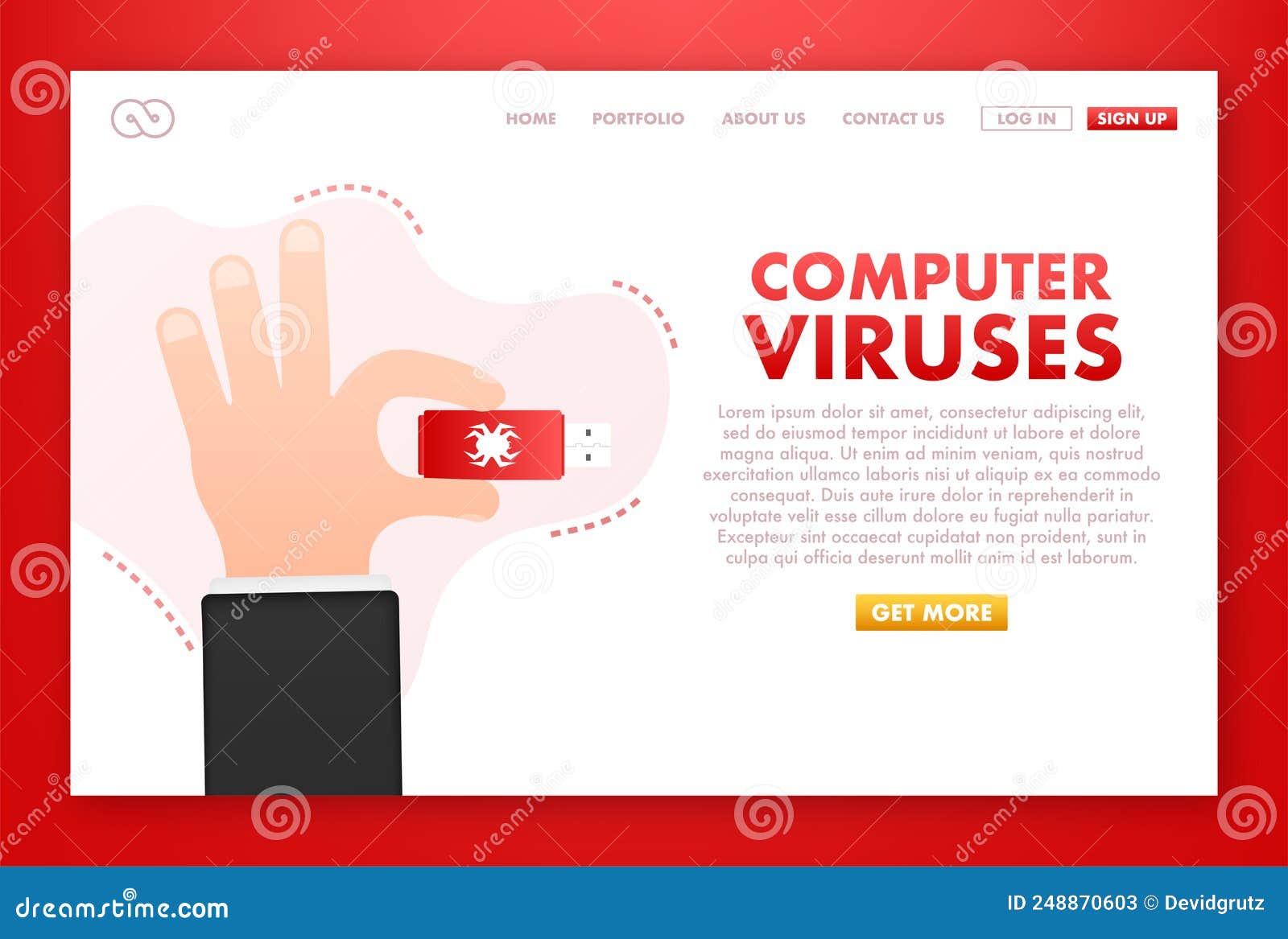 Computer Virus on Usb Flash Card in Hands. Virus Protection Stock ...