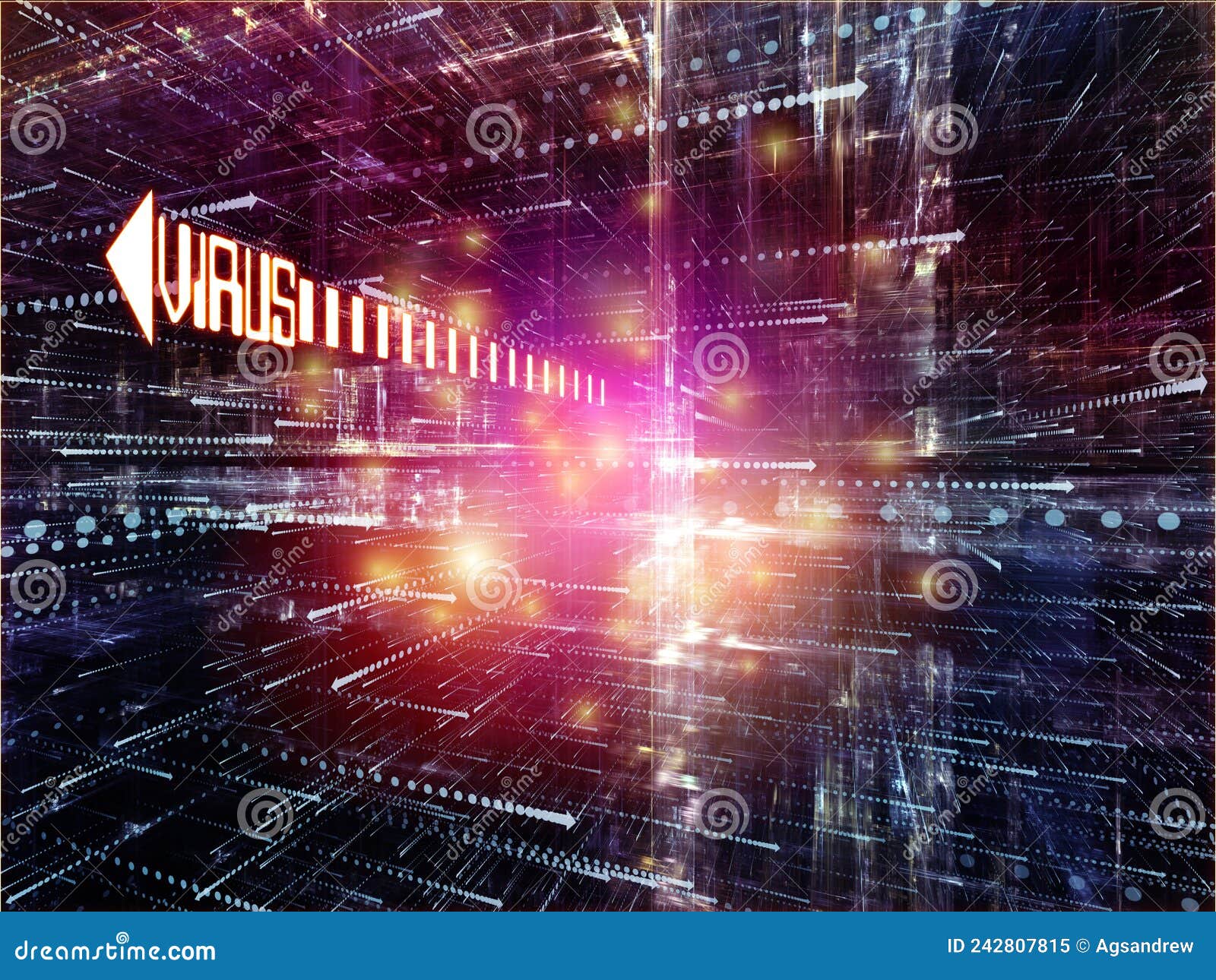 Computer Virus stock illustration. Illustration of rectangular - 242807815