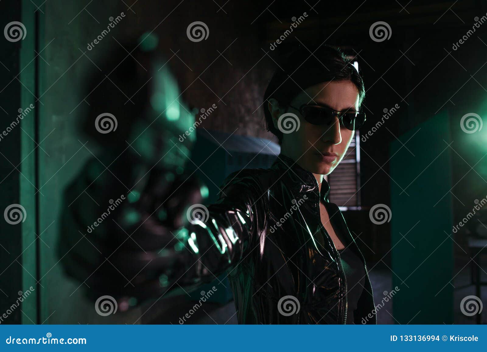 Computer Viruses and Cybersecurity, Concept. Young Woman Dressed in ...