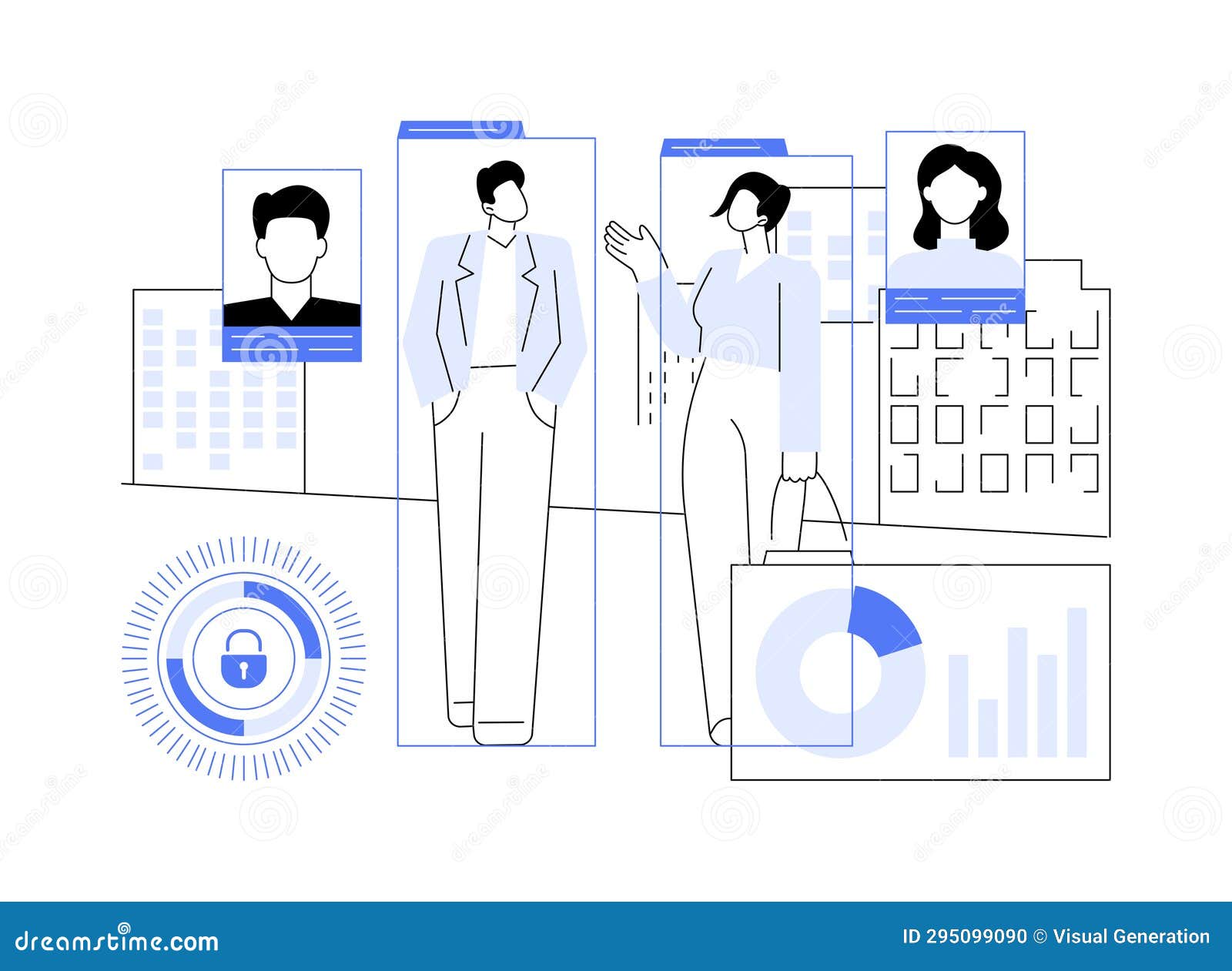 Computer Vision Abstract Concept Vector Illustration. Stock Vector ...
