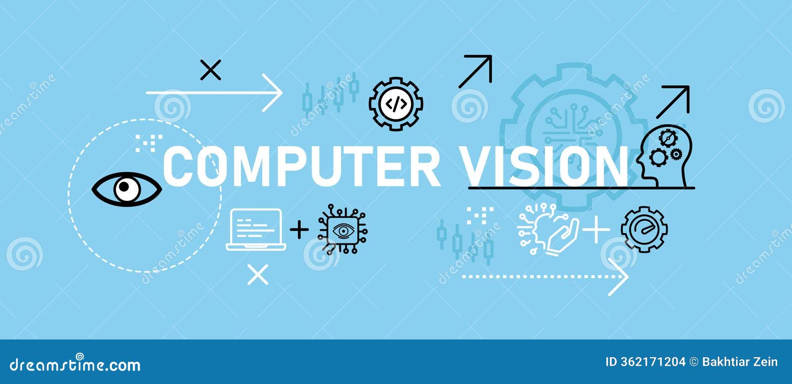 Computer Vision Icon. Trendy Flat Vector Computer Vision Icon On ...