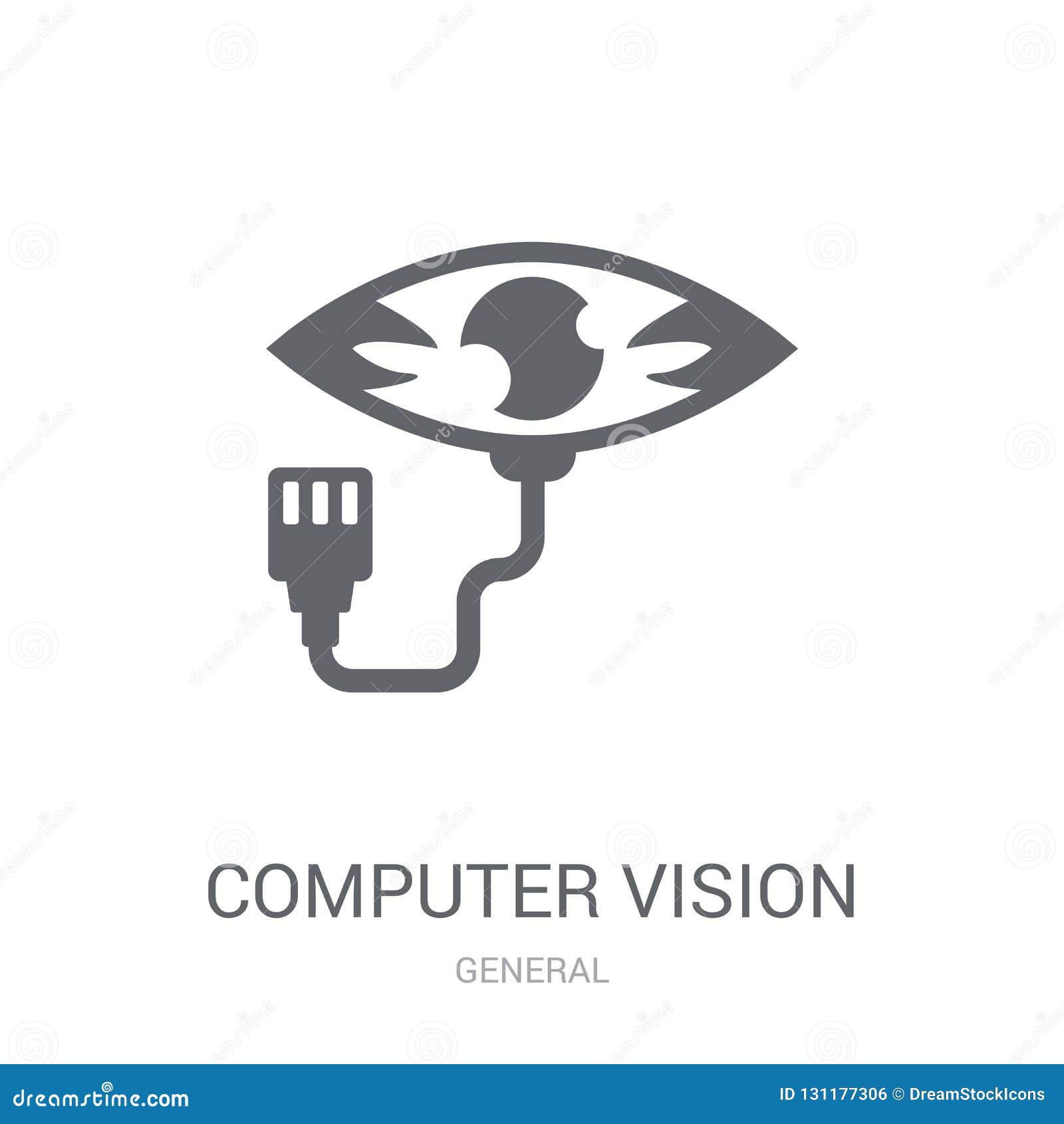 Computer Vision Icon. Trendy Computer Vision Logo Concept on White ...