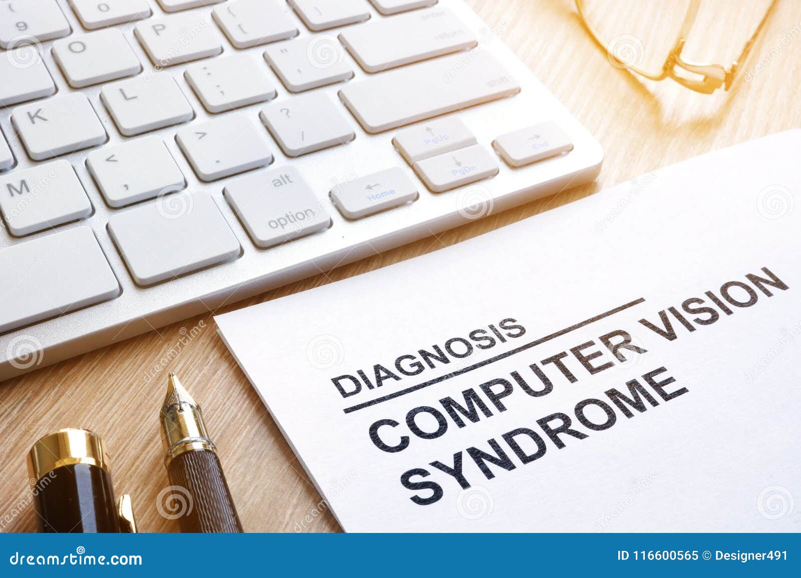 Computer Vision Syndrome Cvs Diagnosis. Royalty-Free Stock Photo ...