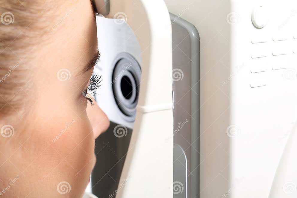 Computer vision test. stock image. Image of autokeratorefraktometr ...