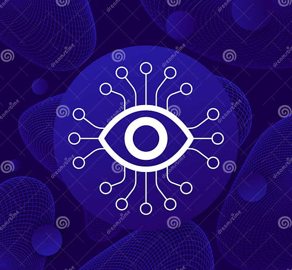 Computer Vision Icon, Artificial Intelligence Stock Vector ...