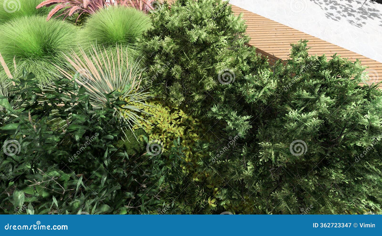 3d Image of the Landscape Design of the Home Territory. Landscaping of ...