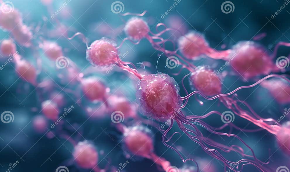Computer Visualization of the Concept of Human Fertility. Stock Image ...
