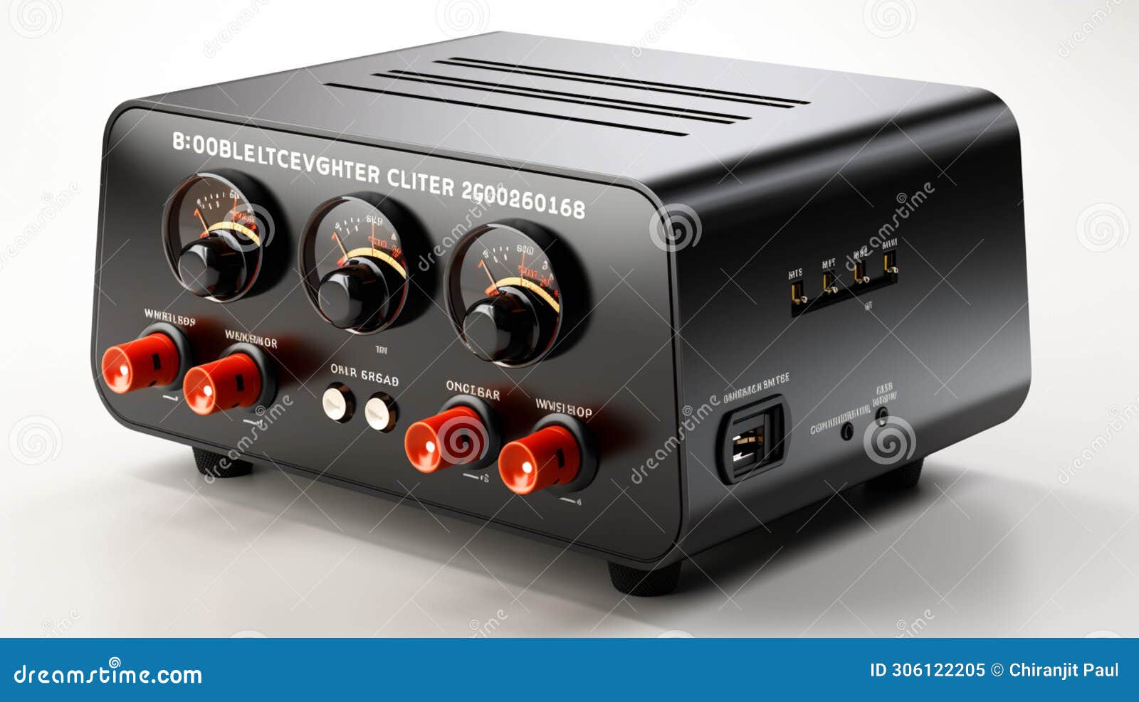 Computer Voltage Stabilizer Isolated on White Background Stock Image ...