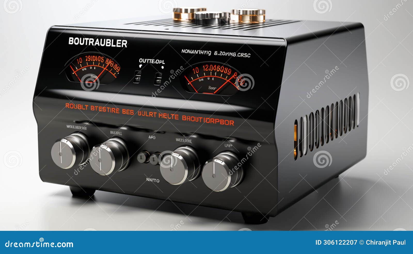 Computer Voltage Stabilizer Isolated on White Background Stock Image ...