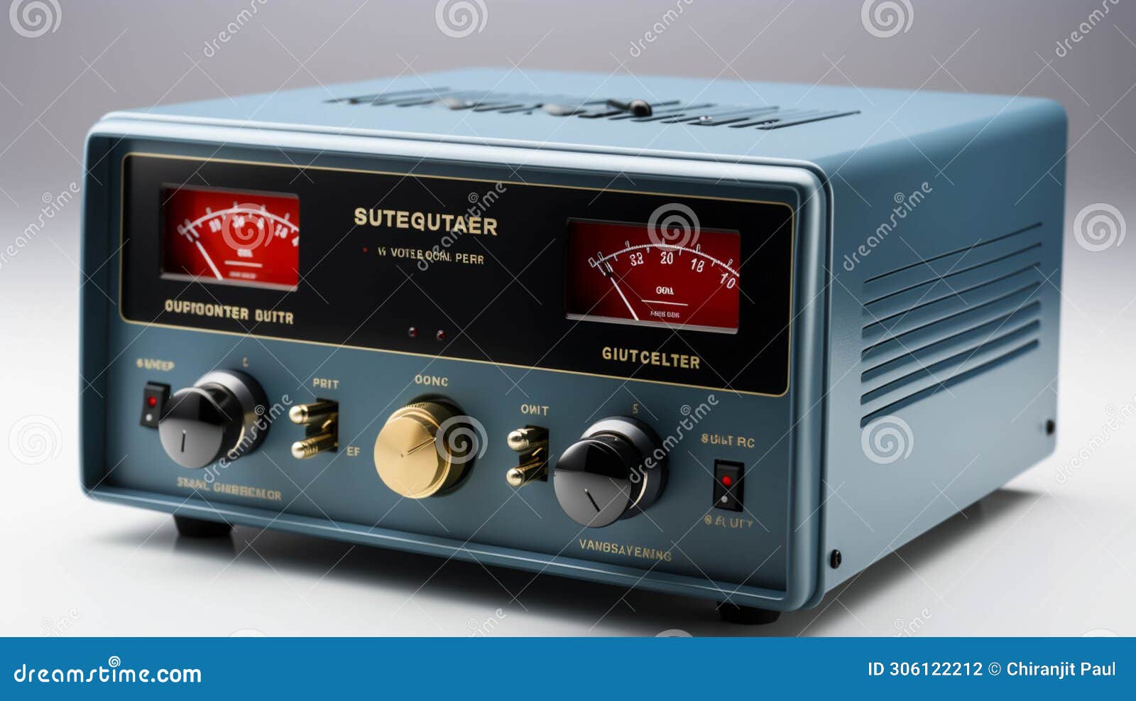 Computer Voltage Stabilizer Isolated on White Background Stock Photo ...