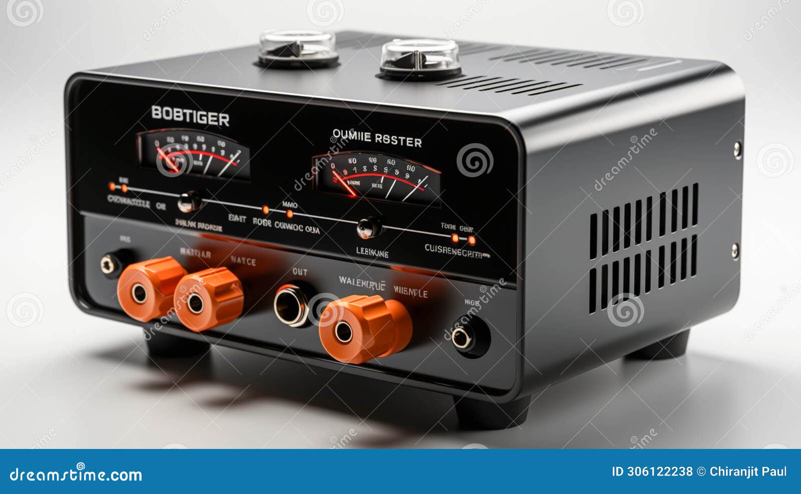 Computer Voltage Stabilizer Isolated on White Background Stock Photo ...