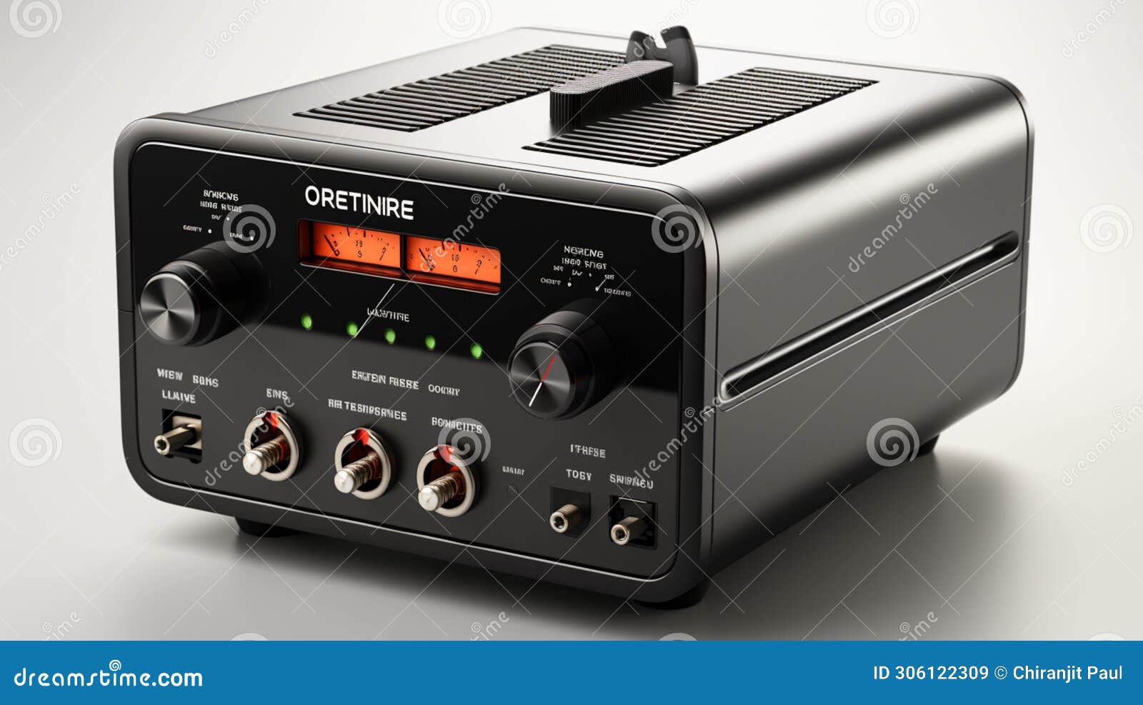 Computer Voltage Stabilizer Isolated on White Background Stock Image ...