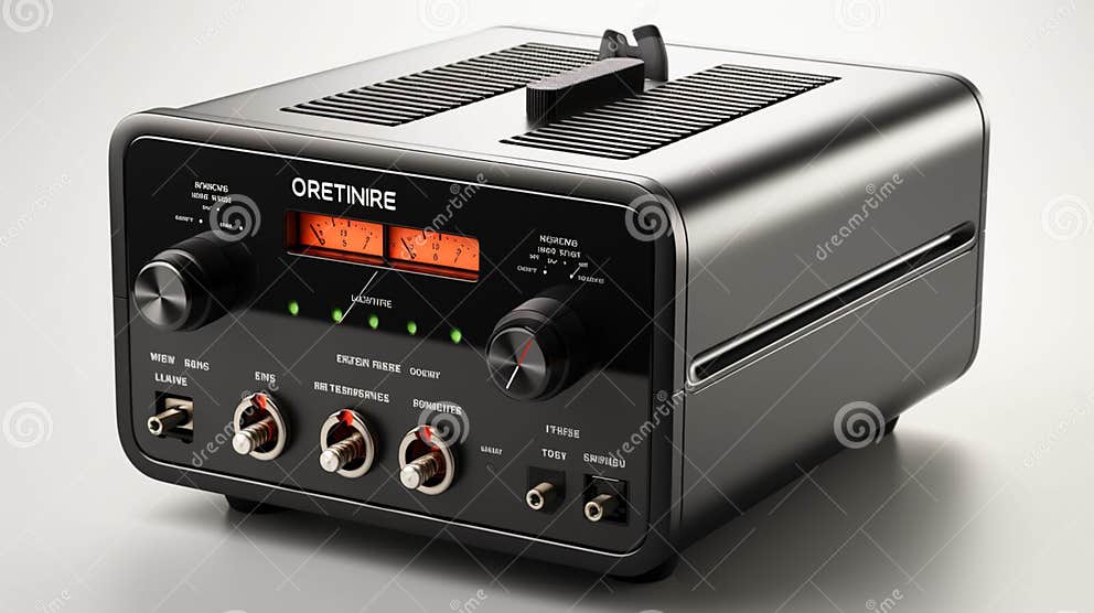 Computer Voltage Stabilizer Isolated on White Background Stock Image ...