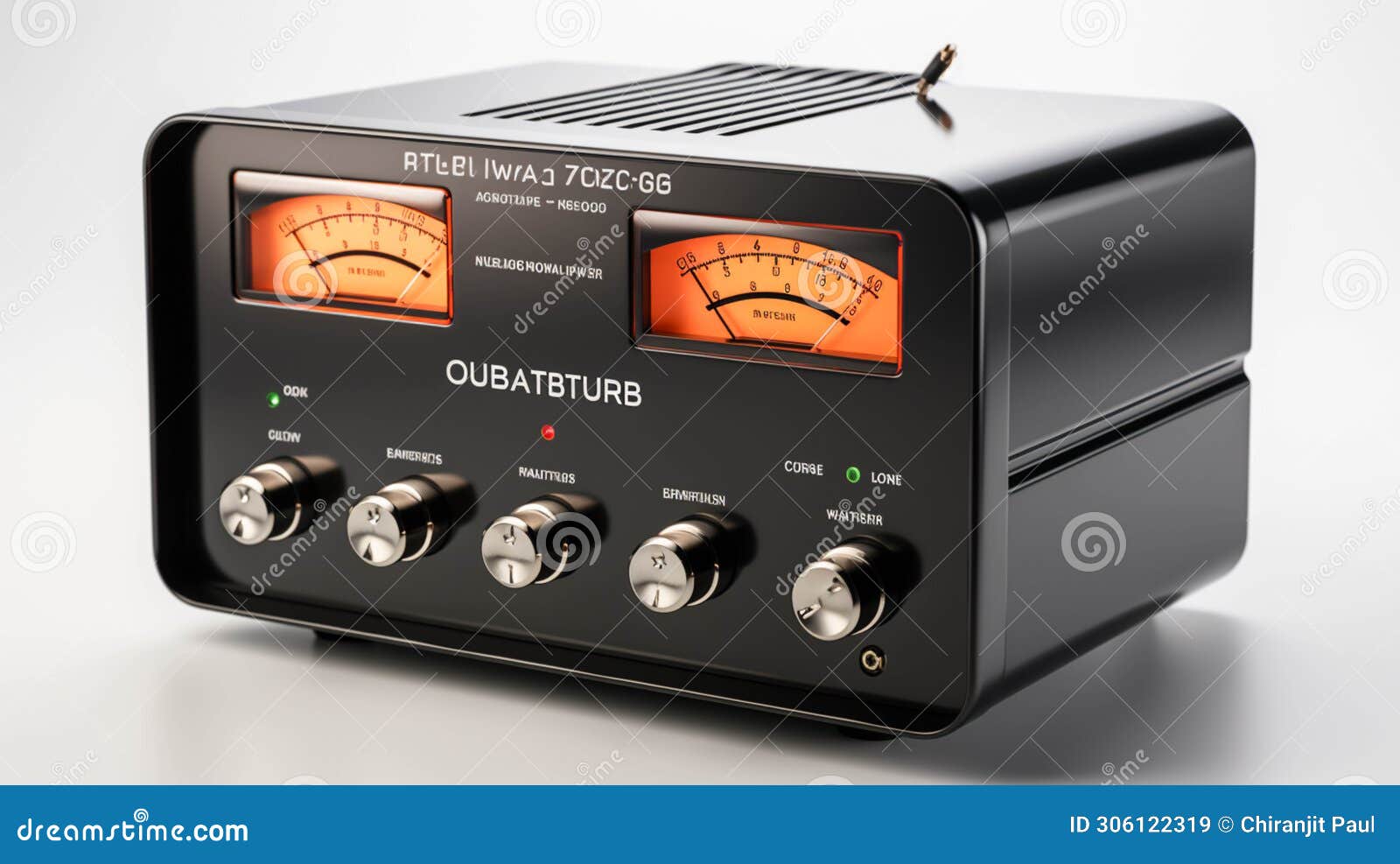 Computer Voltage Stabilizer Isolated on White Background Stock Image ...