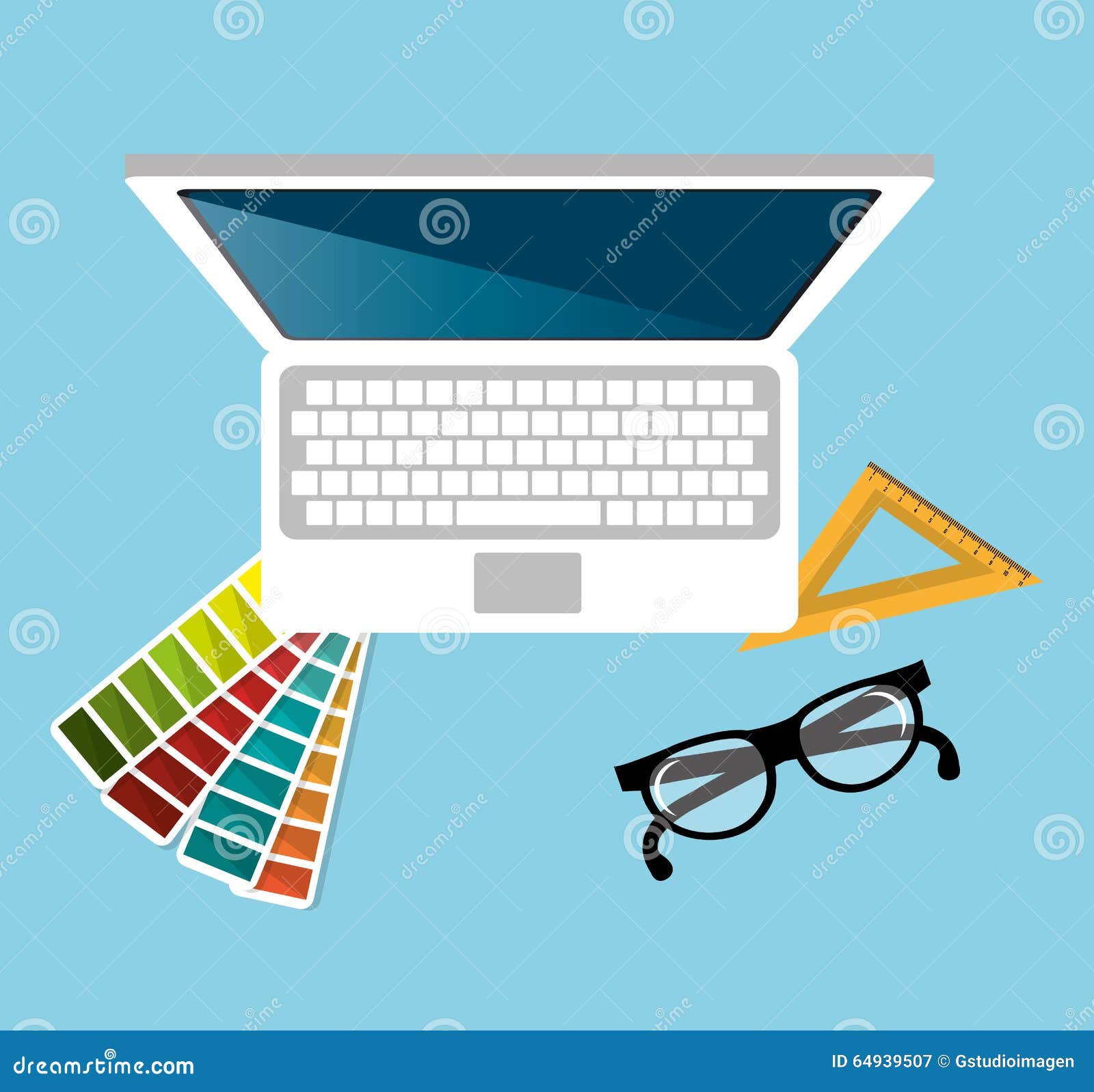 Computer web design stock illustration. Illustration of ruler - 64939507