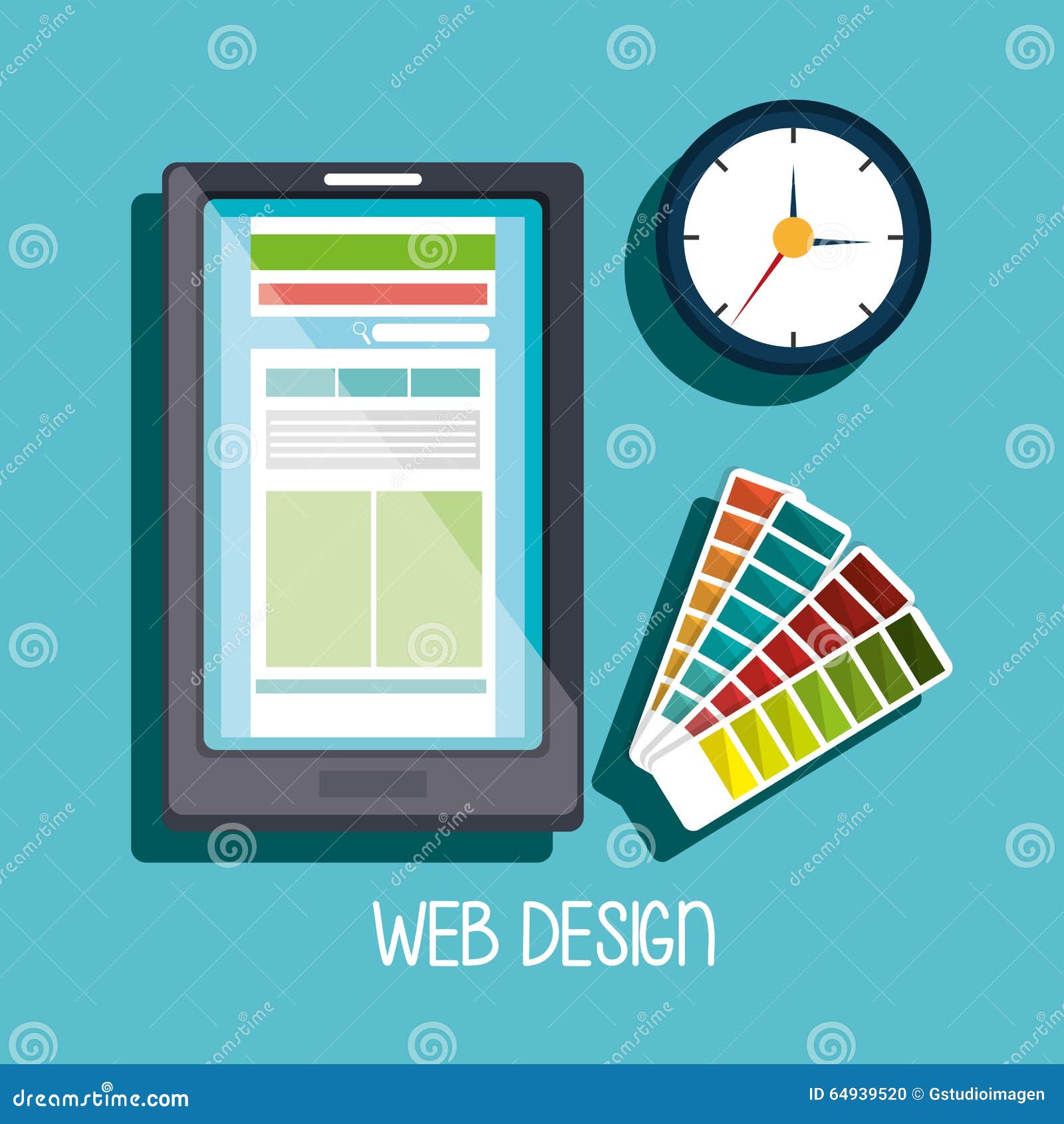 Computer web design stock illustration. Illustration of computer - 64939520
