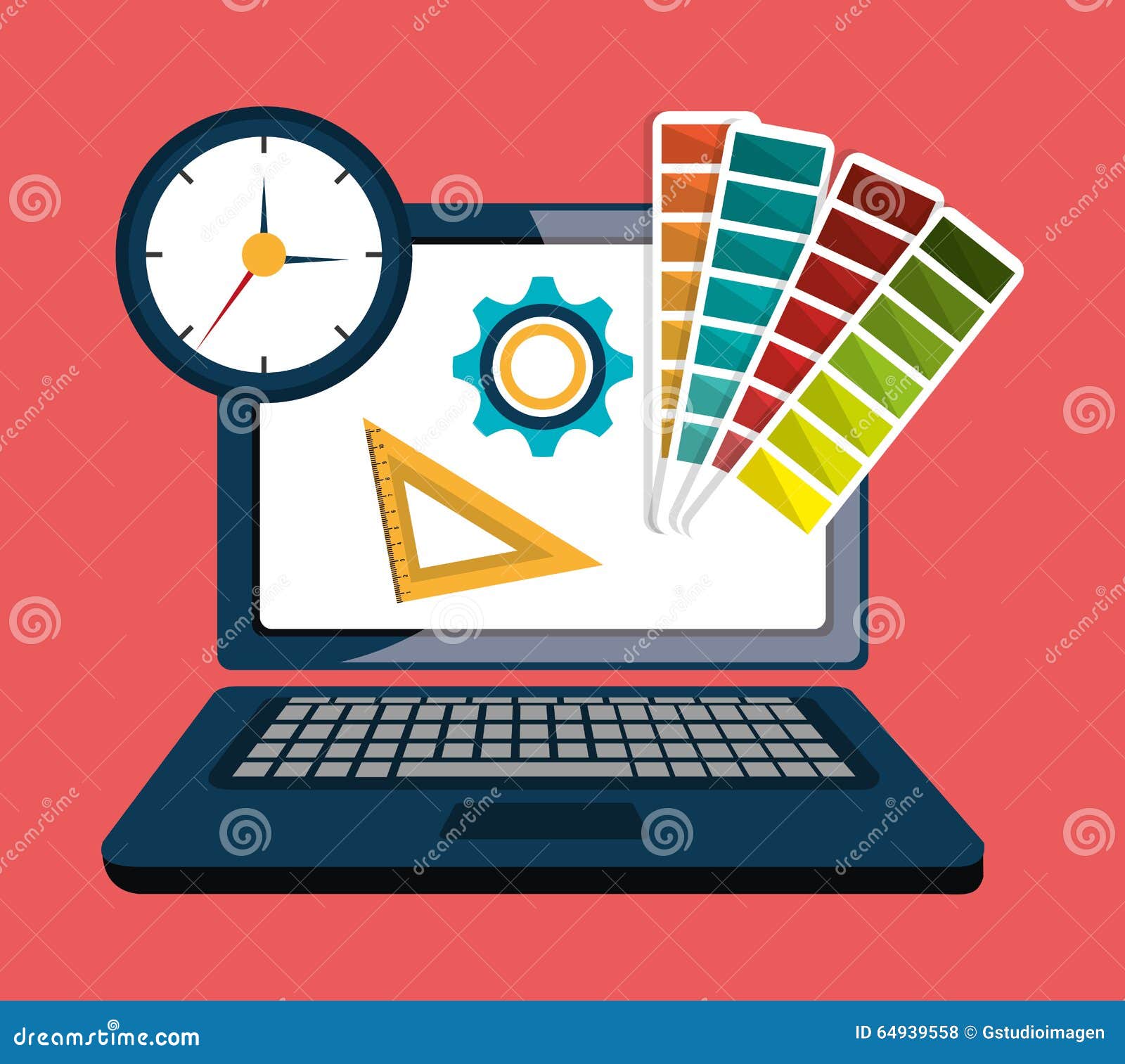Computer web design stock illustration. Illustration of symbol - 64939558