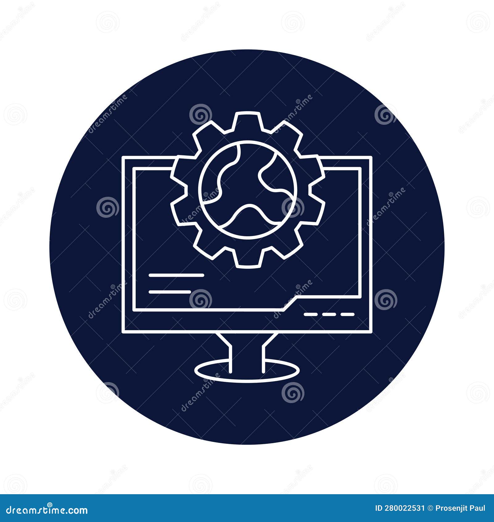 Computer, Website, Gear, Web Ui, Website Maintenance Icon Stock Vector ...