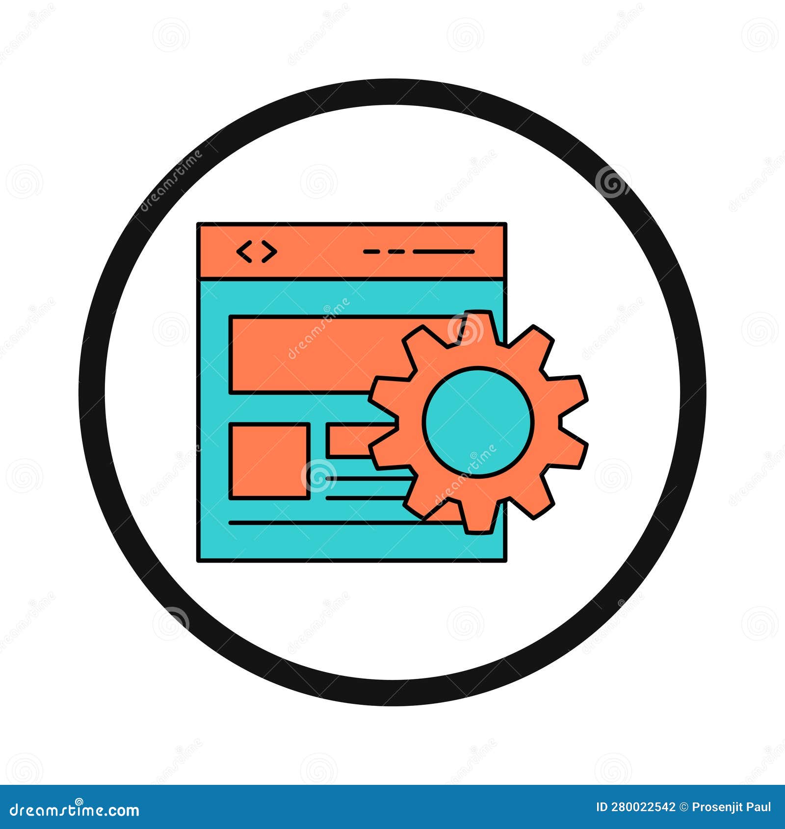 Computer, Website, Gear, Web Ui, Website Maintenance Icon Stock Vector ...
