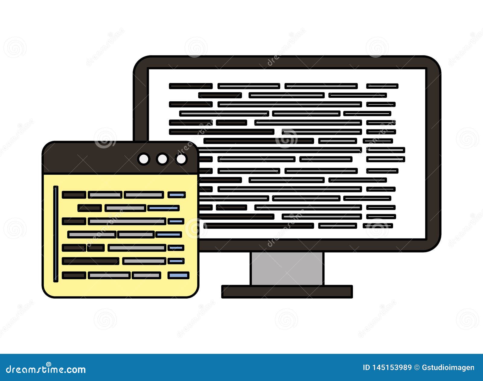 Programming Coding Language Stock Vector - Illustration of character ...