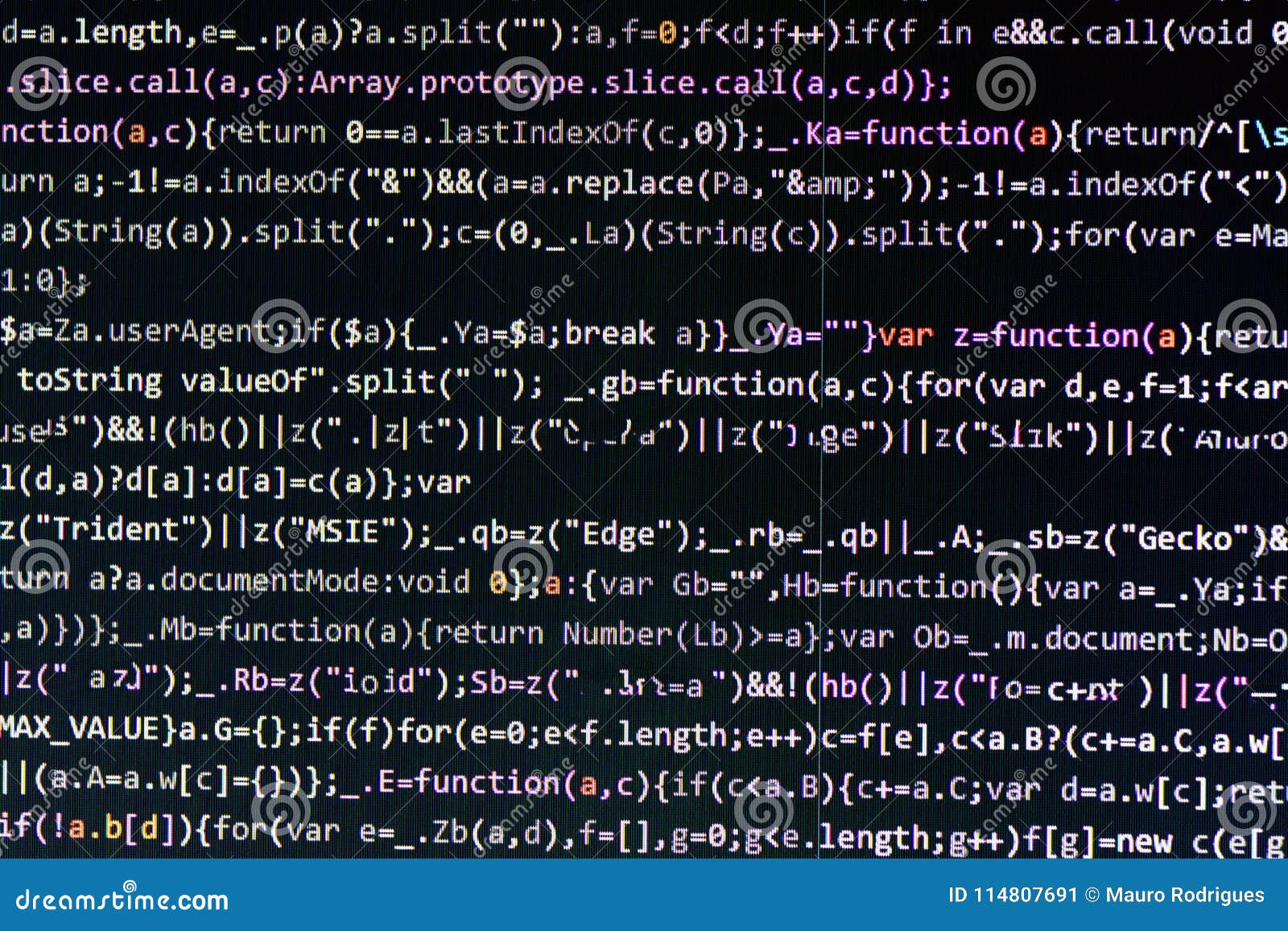 Computer wed page code stock image. Image of color, number - 114807691