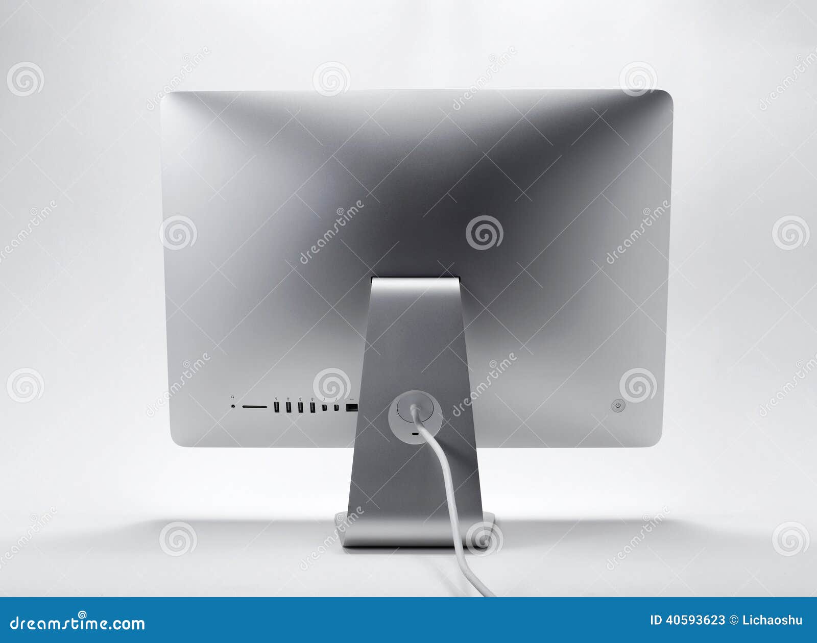 Computer on White Background Stock Image - Image of background ...