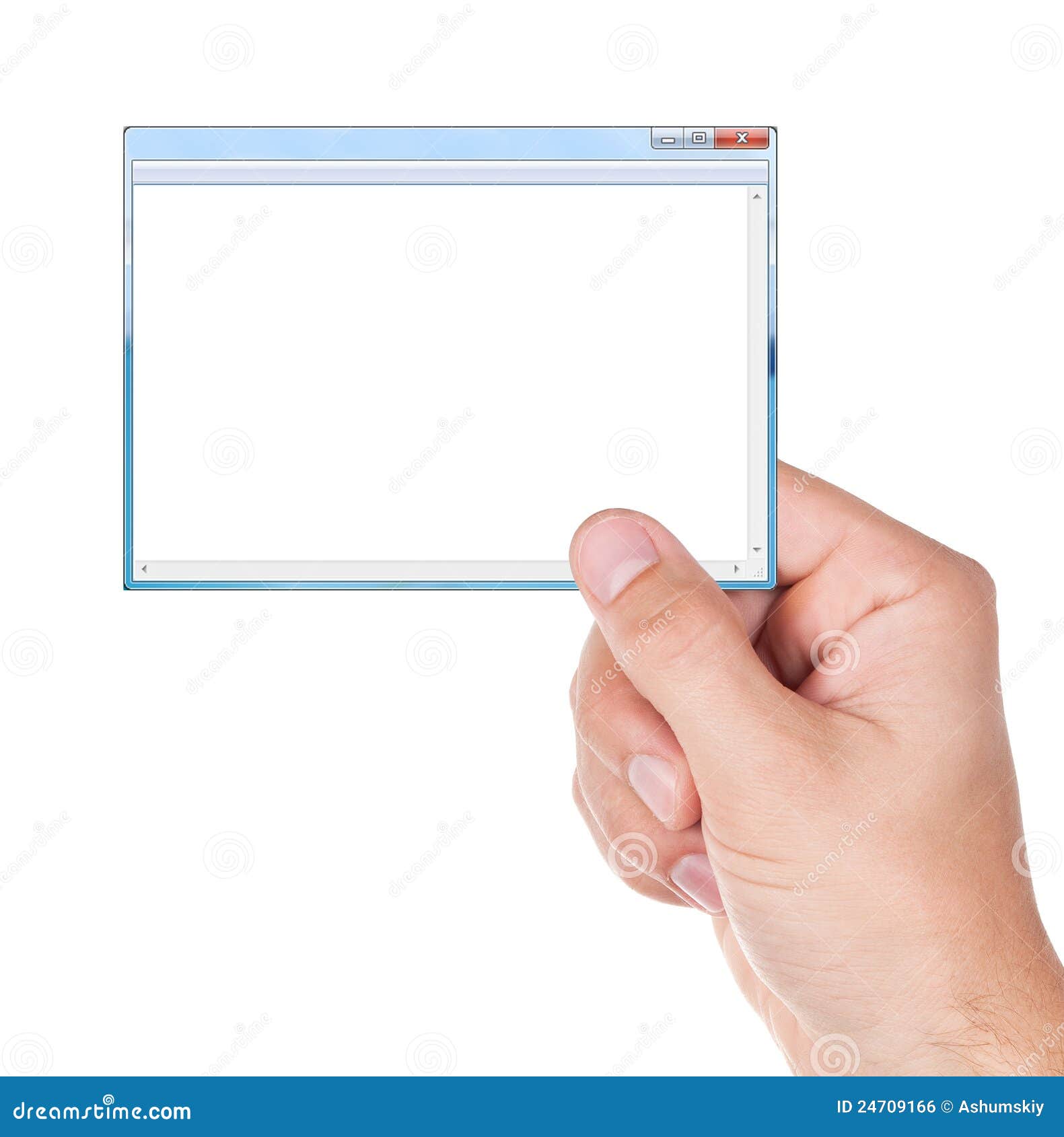 Computer window in hand stock photo. Image of internet - 24709166