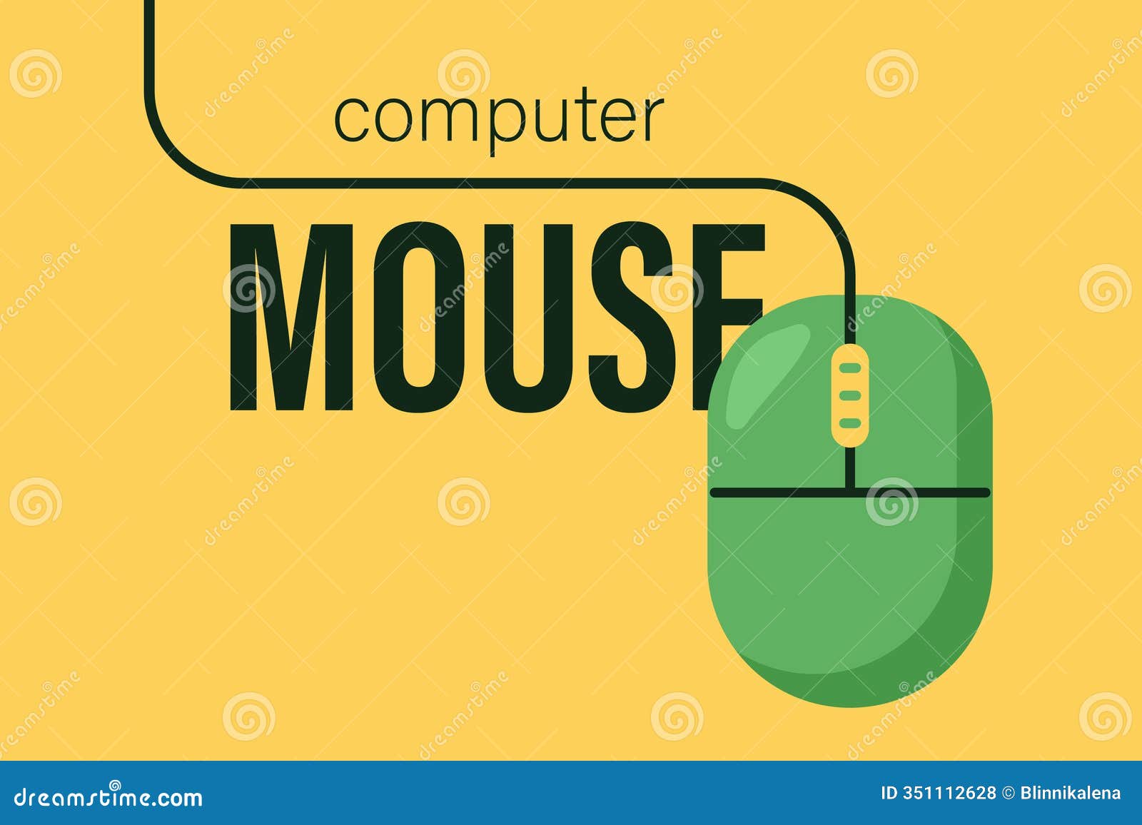 Computer Wire Mouse. Text. Banner for it Sphere, Technologies ...