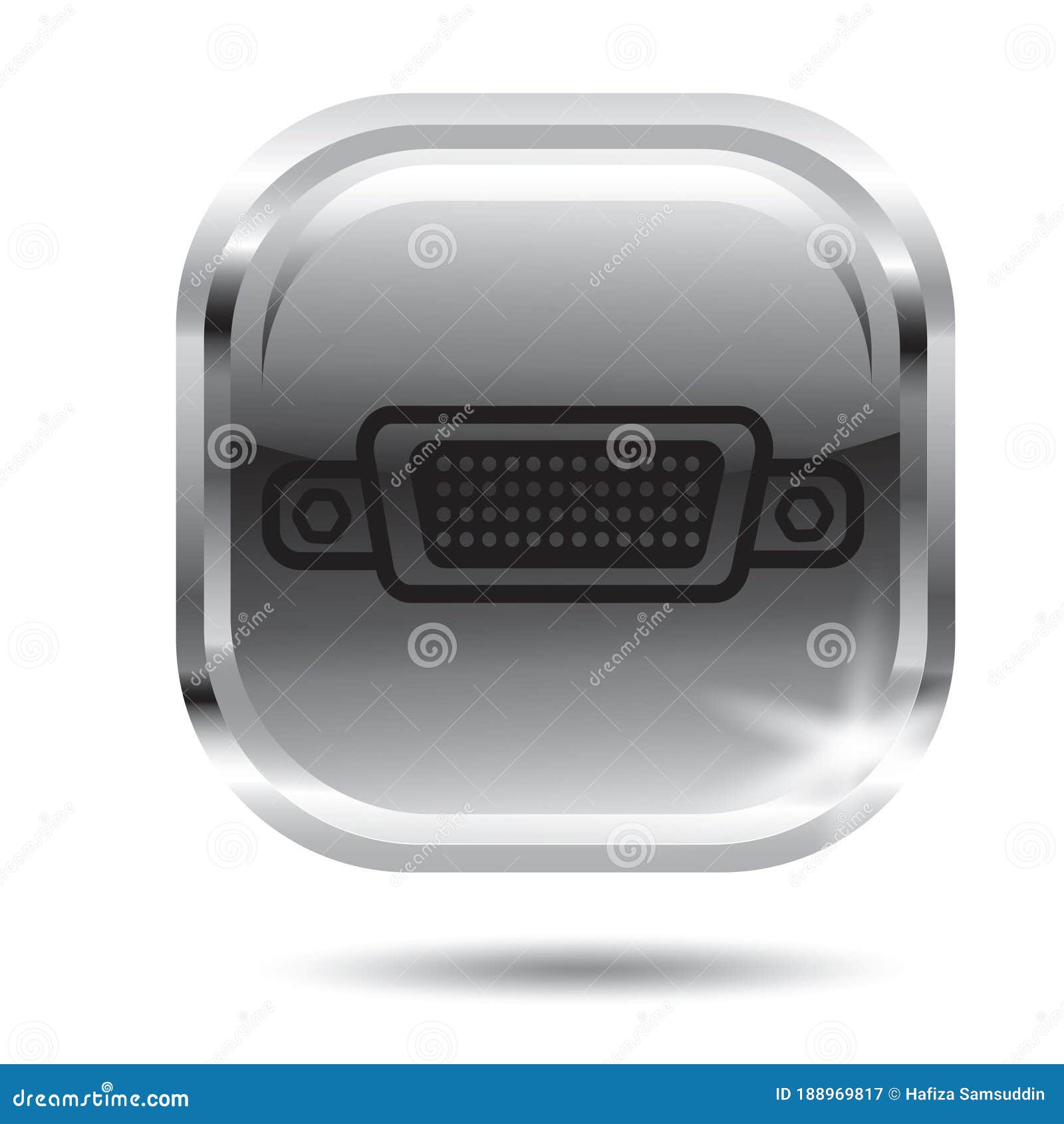 Computer Wire Port. Vector Illustration Decorative Design Stock Vector ...