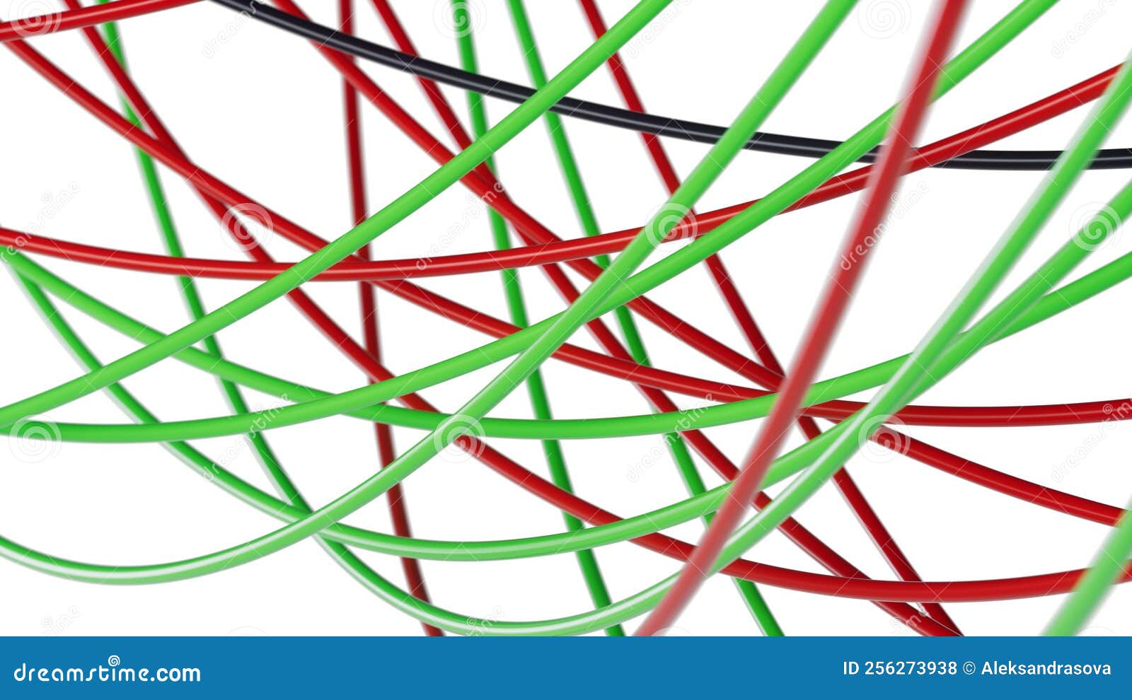 Computer Wire on White Background. Network Ethernet Connection Concept ...