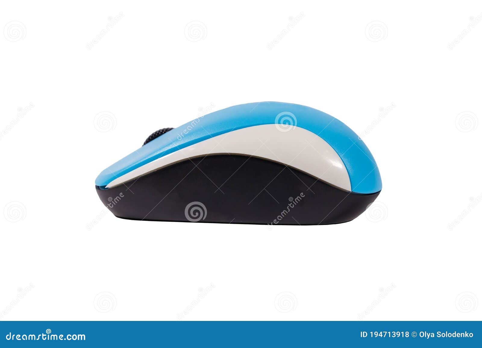 Computer Wireless Mouse Isolated on White Background Stock Photo ...