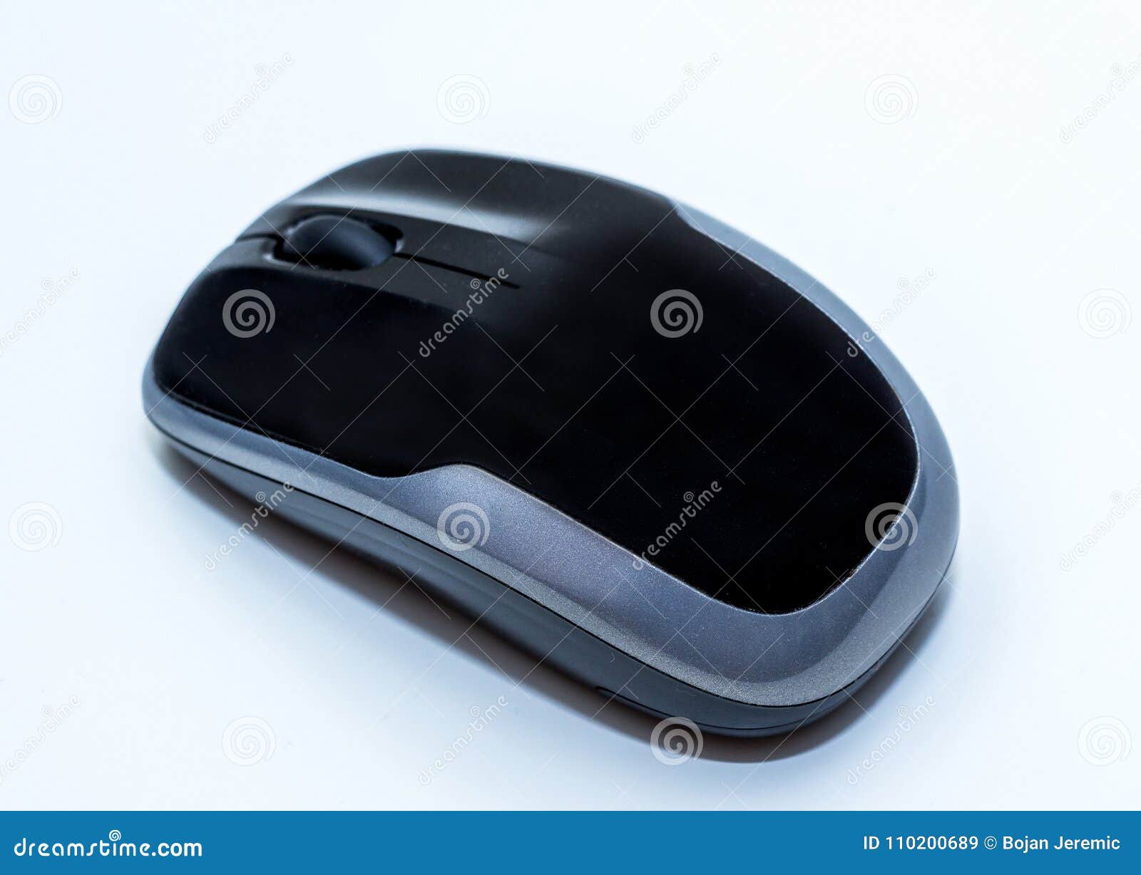 Computer Wireless Mouse on a White Desk. Stock Image - Image of ...
