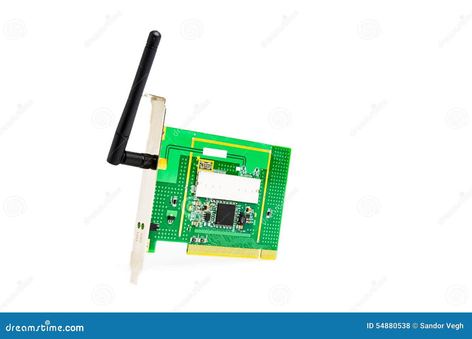 Computer Wireless PCI Card With Antenna Stock Photography ...
