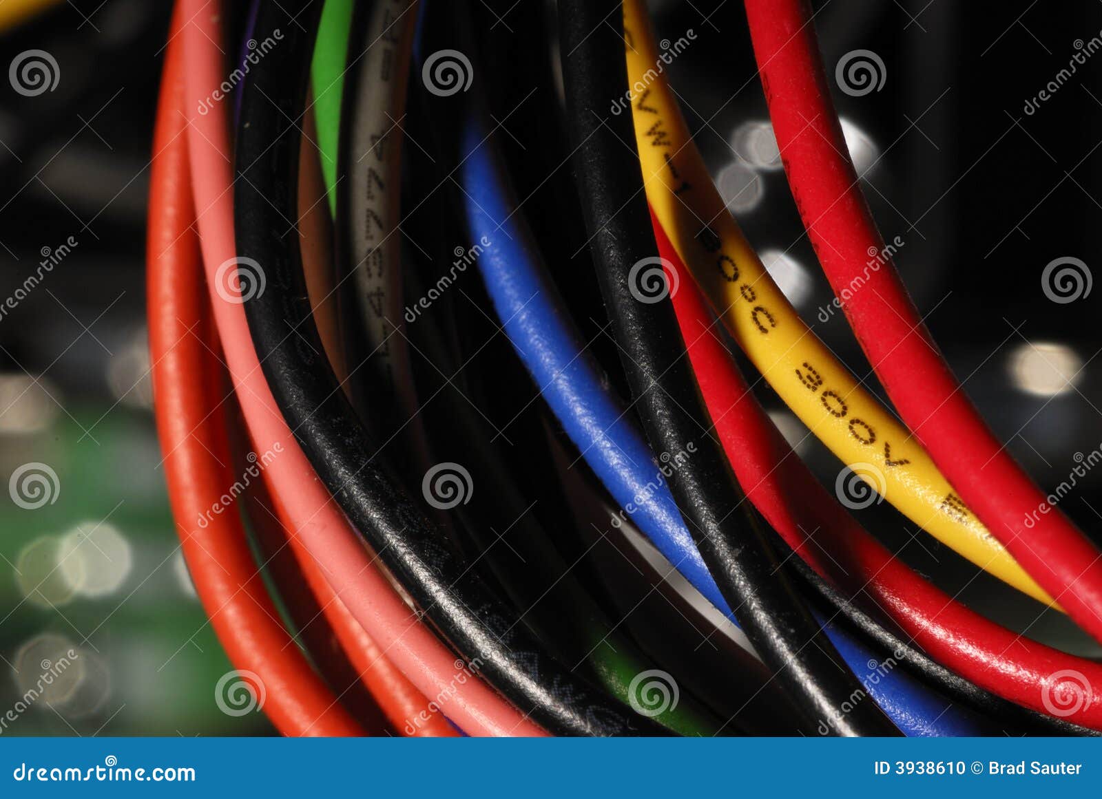 Computer Wires stock photo. Image of close, computer, hardware - 3938610
