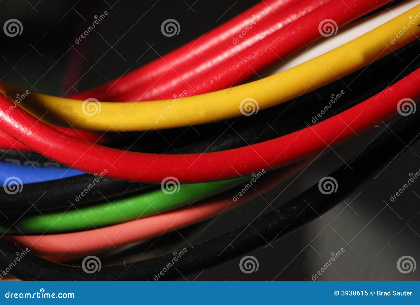 Computer Wires stock image. Image of computer, wire, macro - 3938615