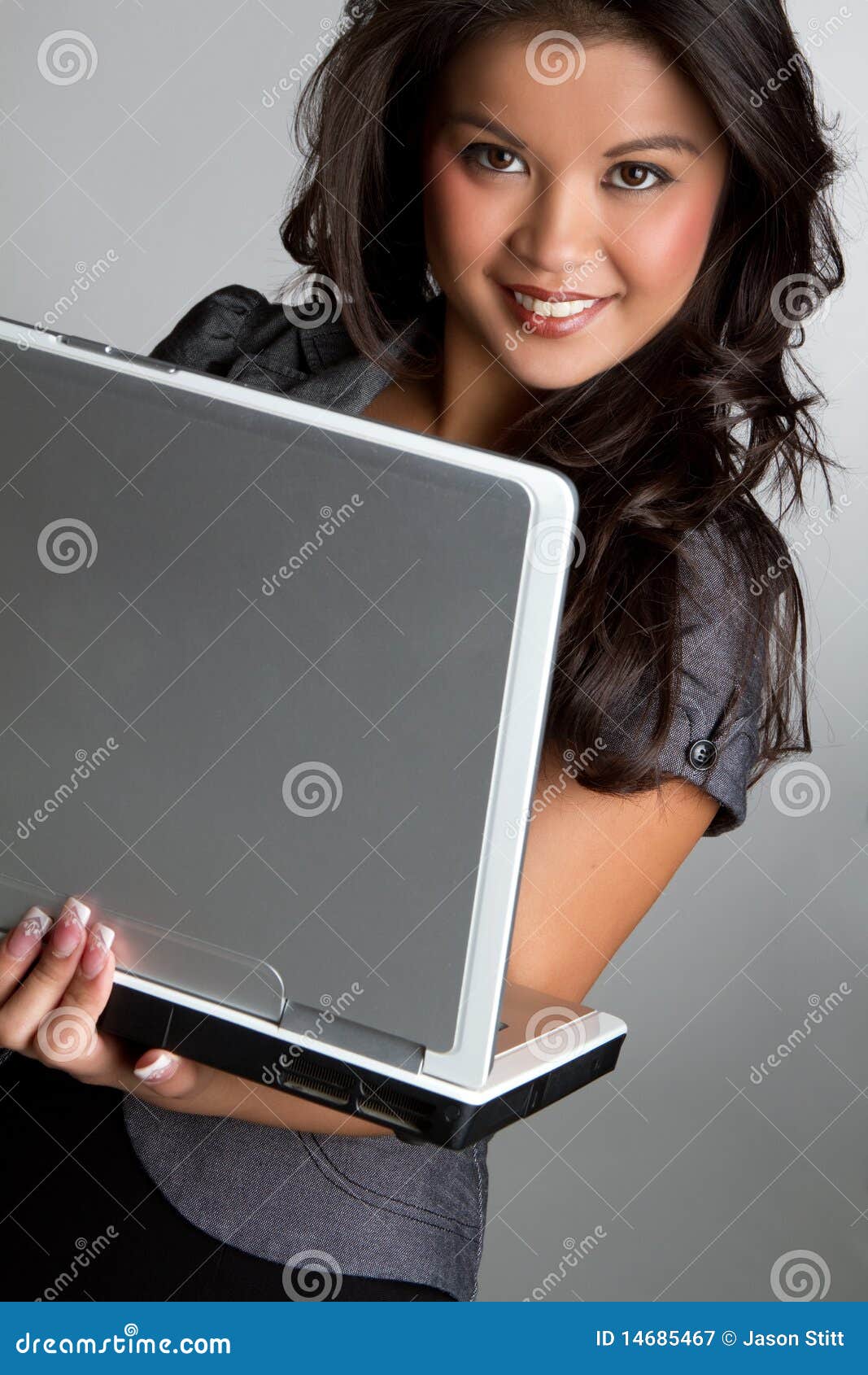 Computer Woman stock image. Image of female, attractive - 14685467