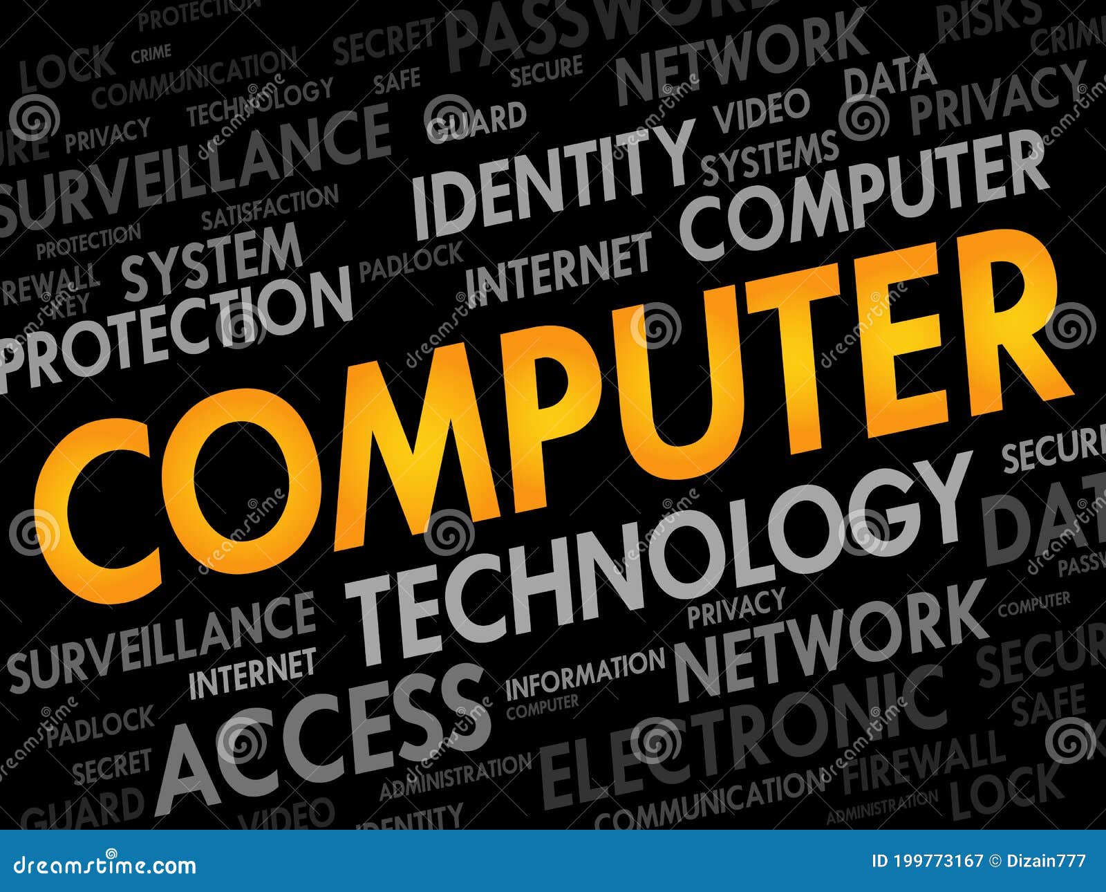 Computer Word Collage Stock Photo | CartoonDealer.com #10978734