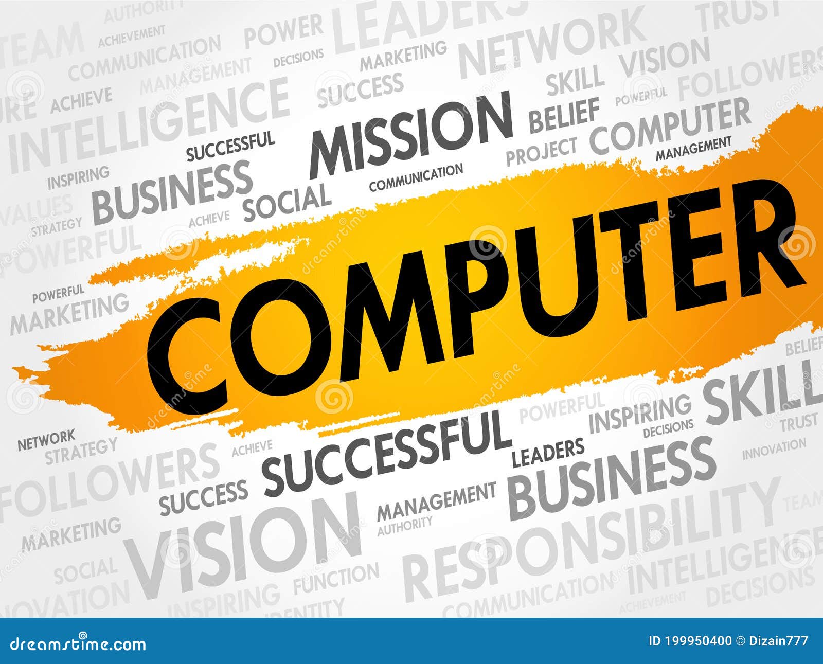 COMPUTER word cloud stock illustration. Illustration of accessibility ...