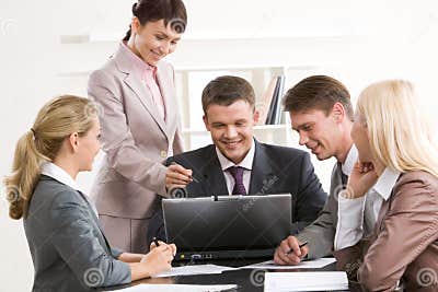 Computer work stock image. Image of busy, company, occupation - 10536263