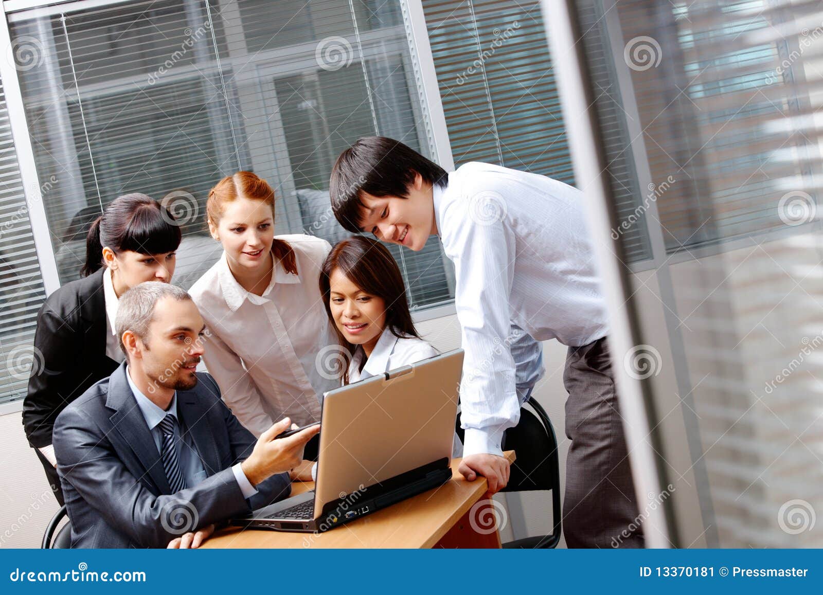 Computer work stock image. Image of adult, handsome, cooperation - 13370181