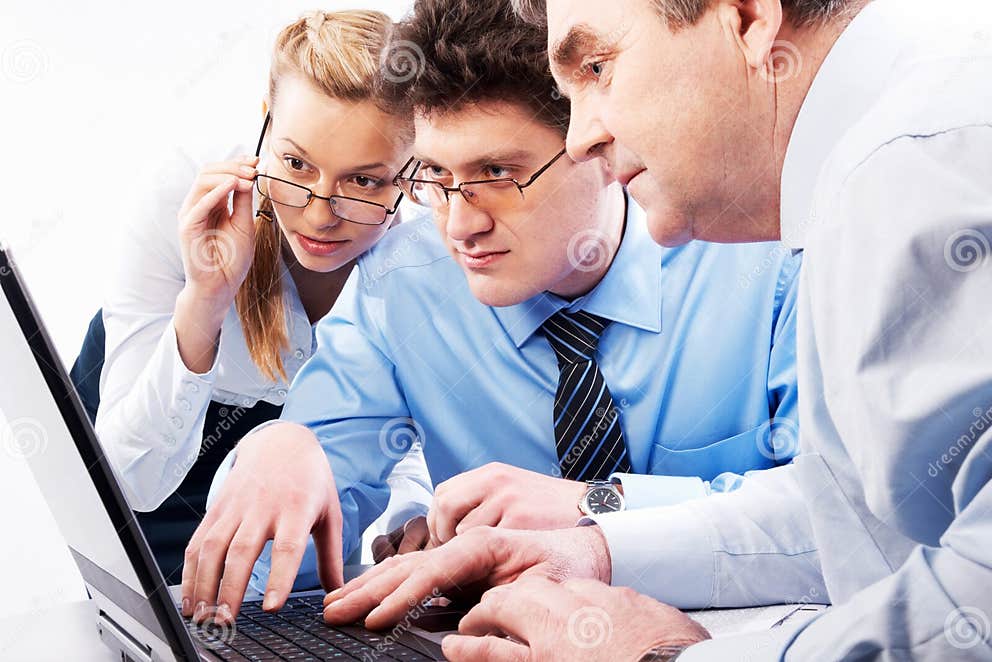 Computer work stock photo. Image of collar, group, contemporary - 13553326